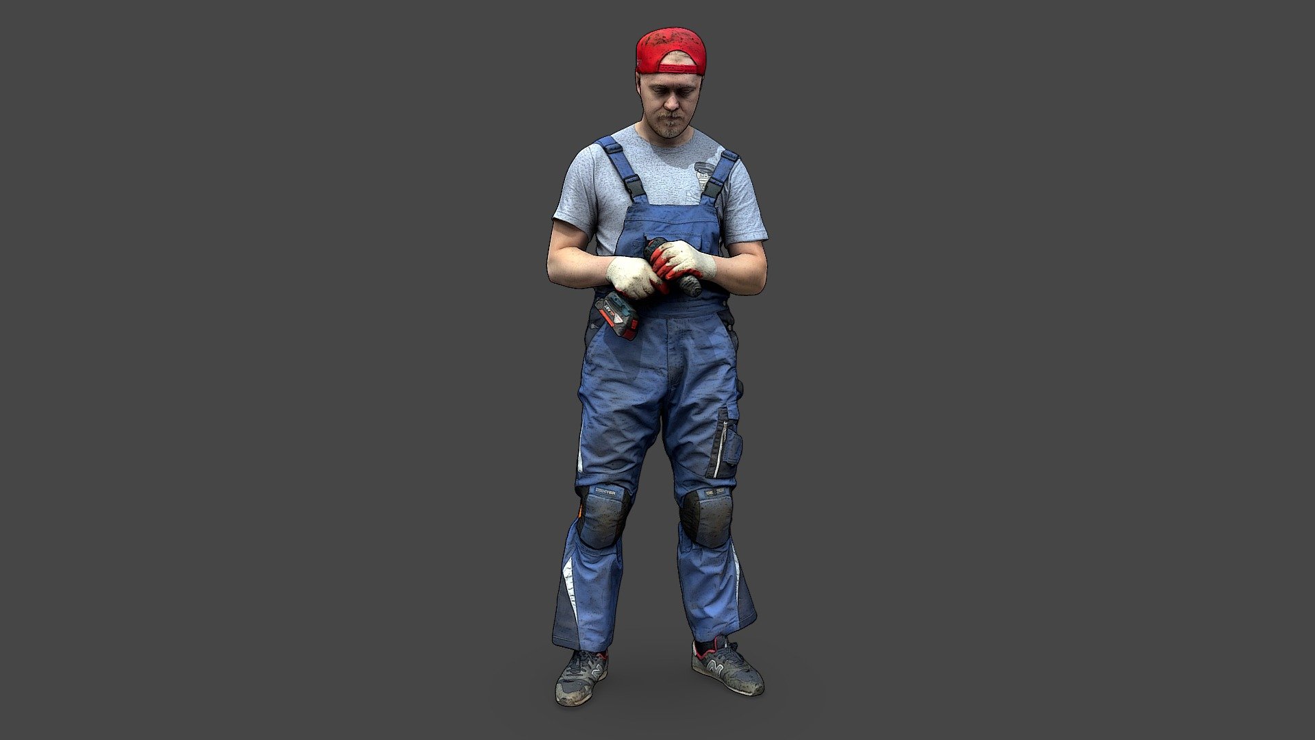 Car Mechanic Holds a Tool - 3D model by kanistra [14c5f9a] - Sketchfab