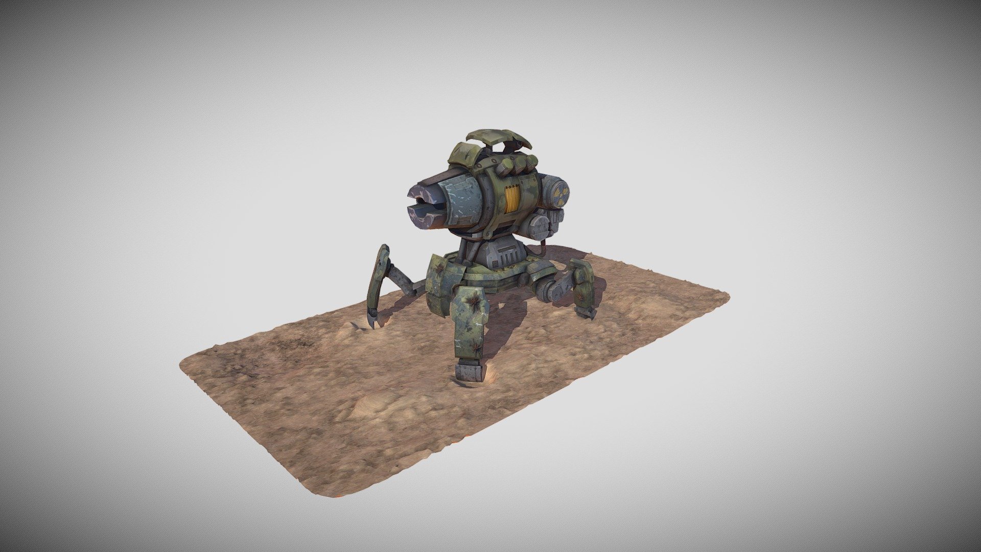 Siege Bot - 3D model by Nixak [14c60ee] - Sketchfab