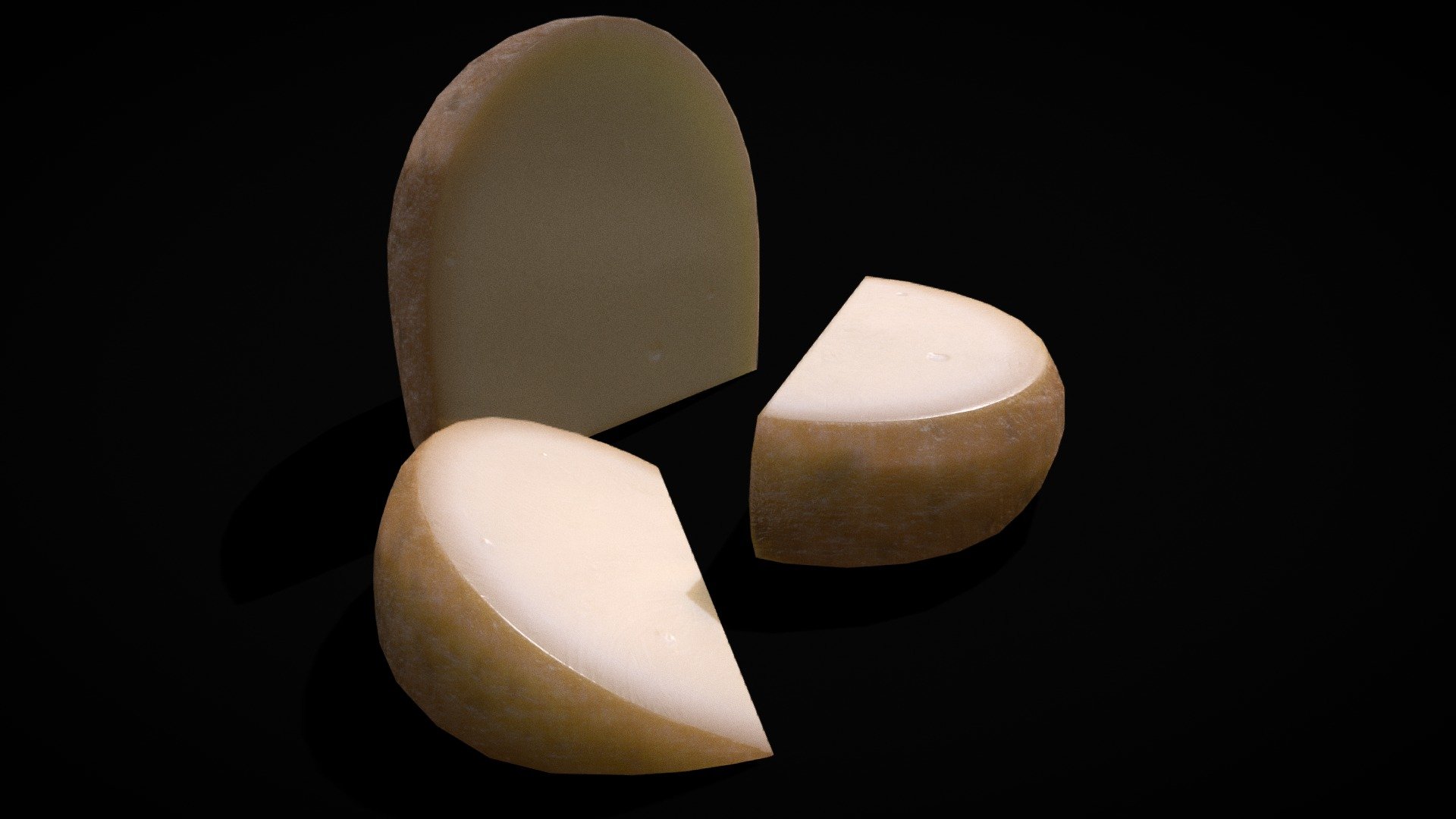 Medium Gouda Cheese Chunks - Buy Royalty Free 3D model by ...