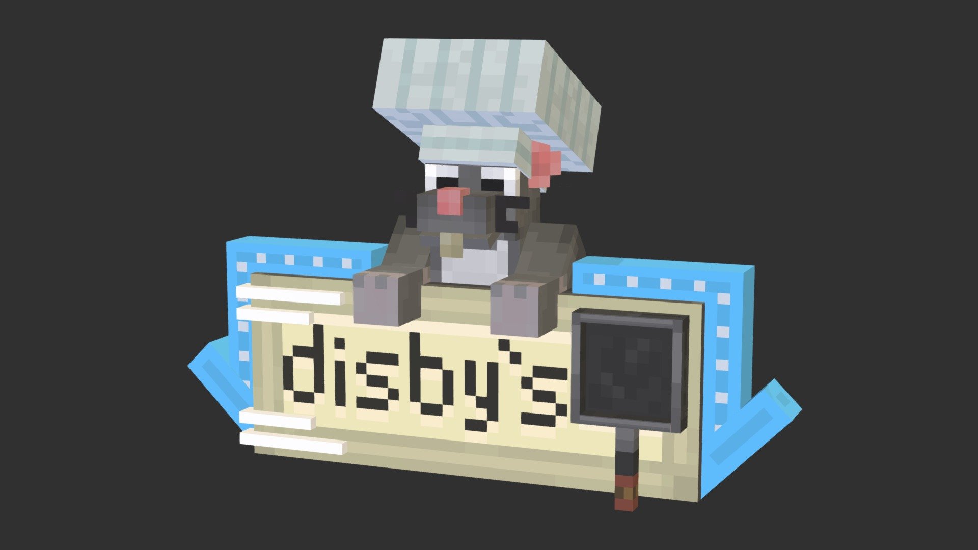 Disby's Restaurant Billboard (Minecraft Mob) - 3D model by Bdog ...