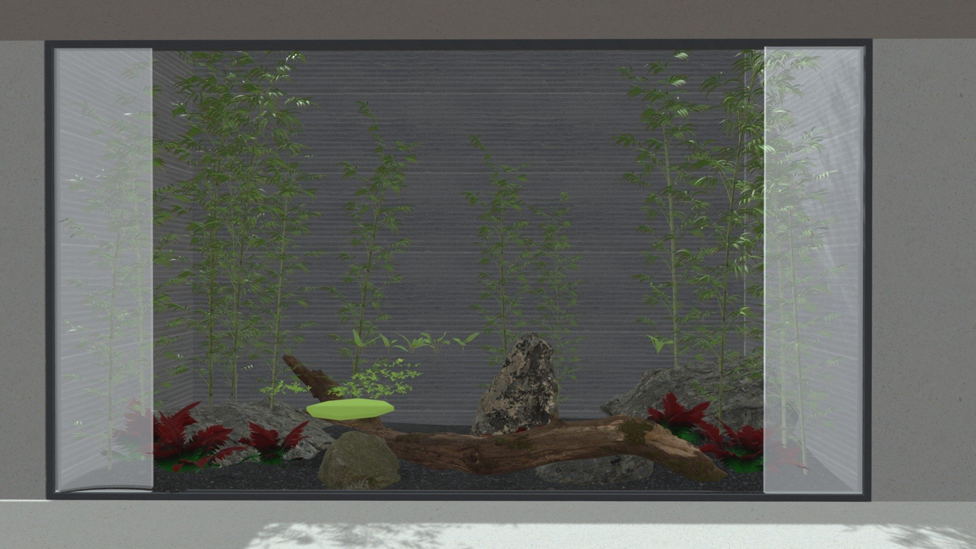 Yard courtyard Plant landscaping - 3D model by cha-xiao-shi [14ca8c3 ...