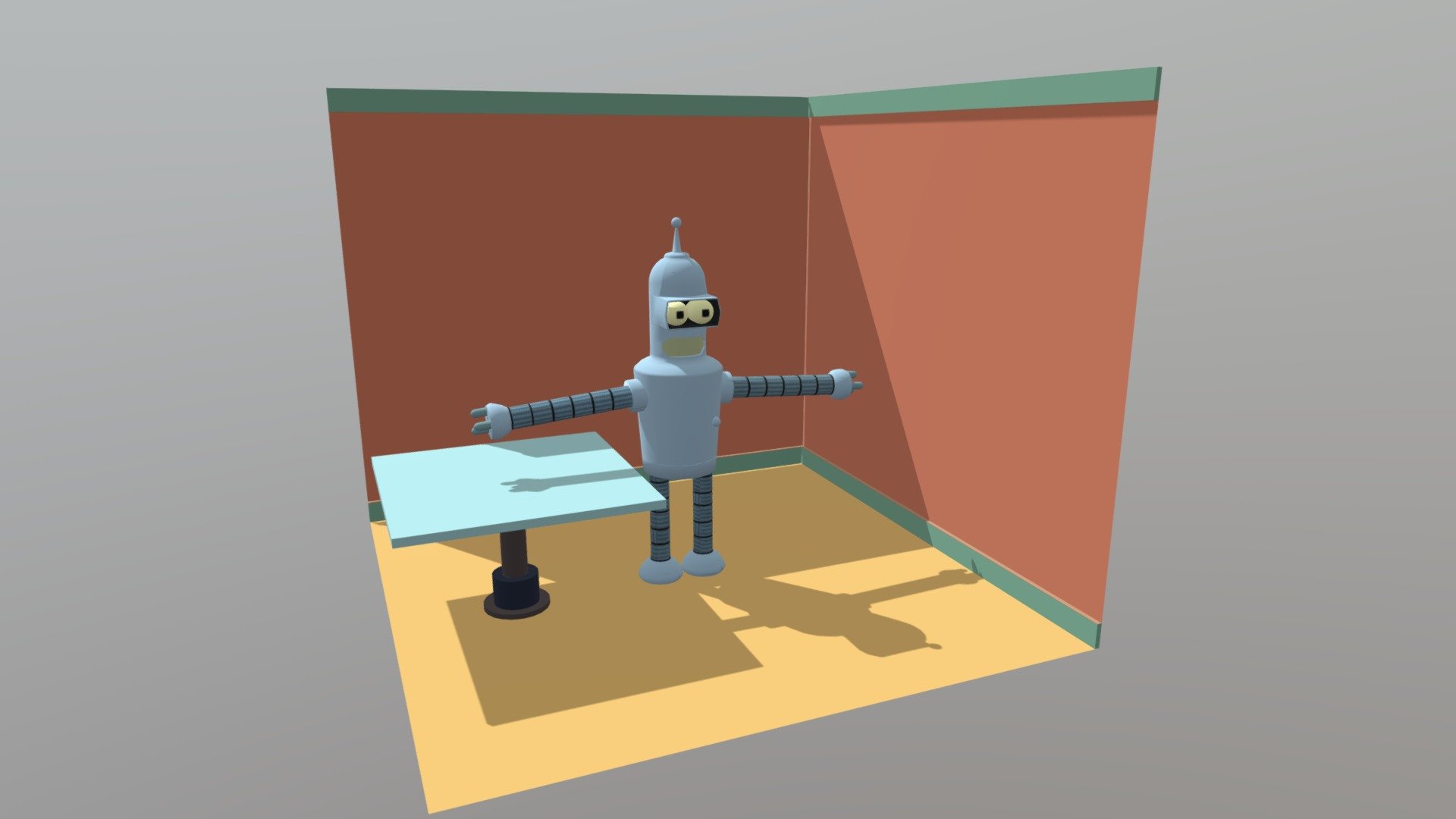 Bender Model - 3D model by MelloYelloMel [14cb0ae] - Sketchfab