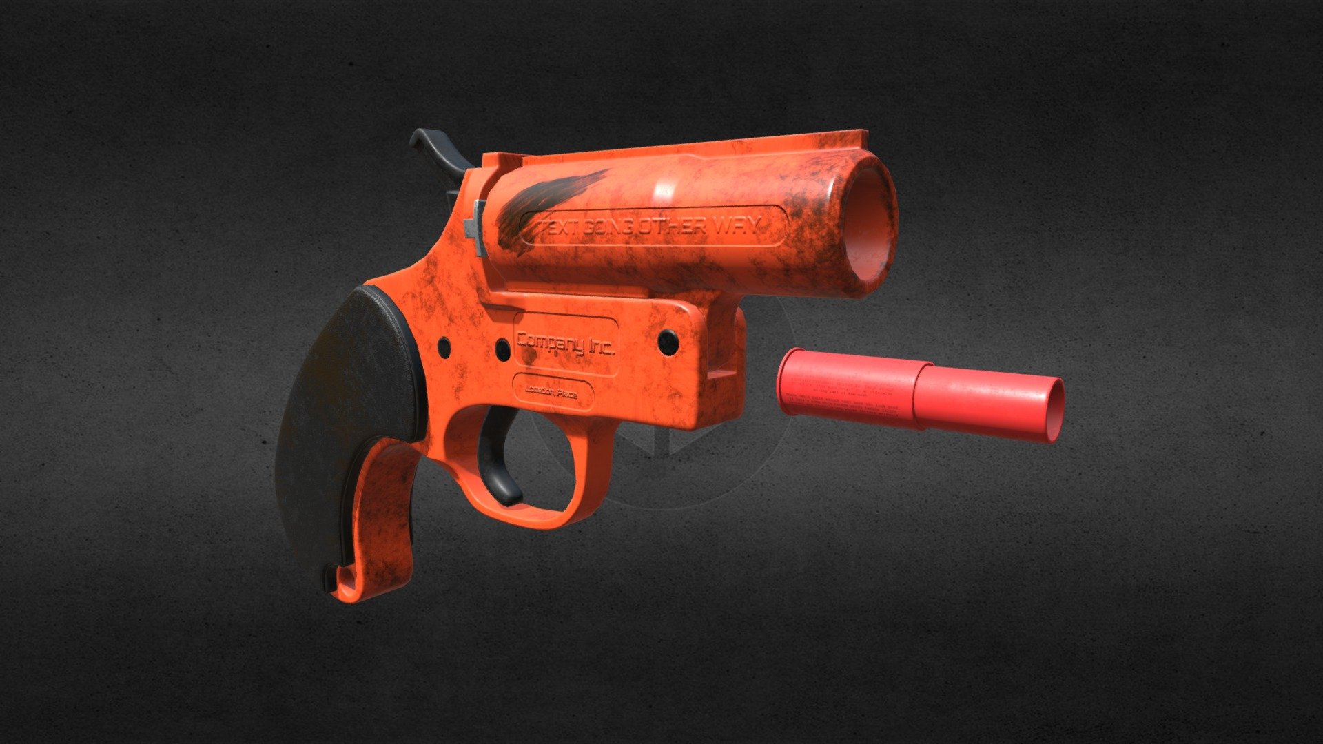 Flare Gun - 3D model by FrozenOne [14cb944] - Sketchfab