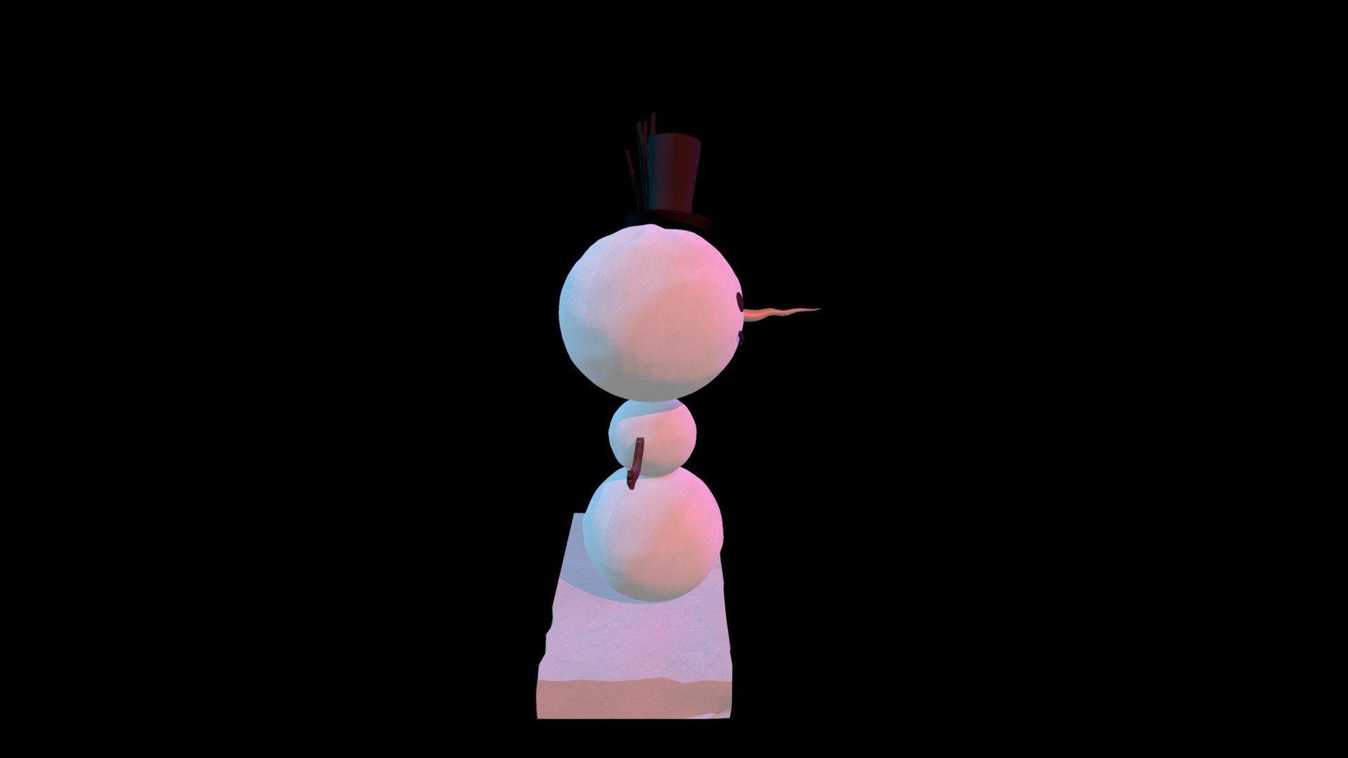 snowman model - 3D model by honeylemontea [14d2a83] - Sketchfab