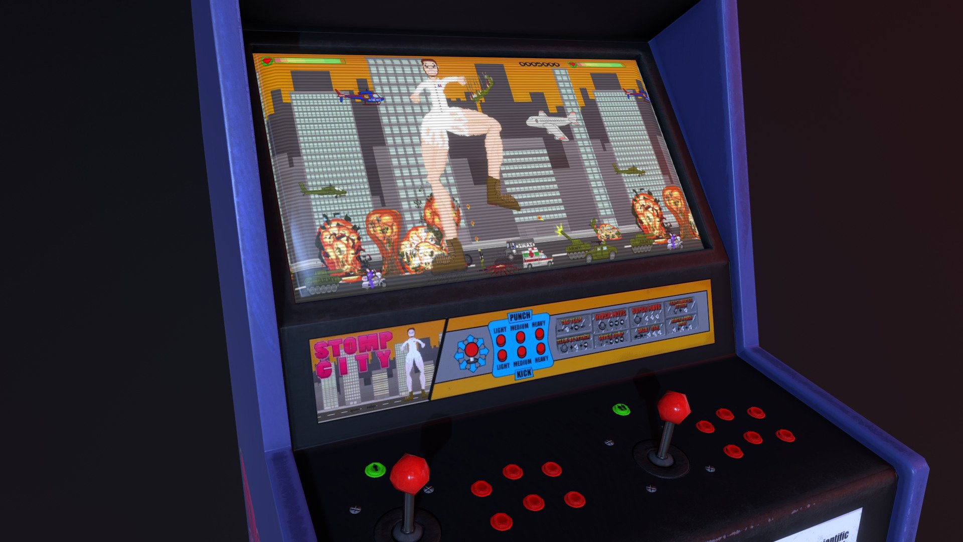 Arcade Cabinet - 3D model by Simus [14d53f5] - Sketchfab