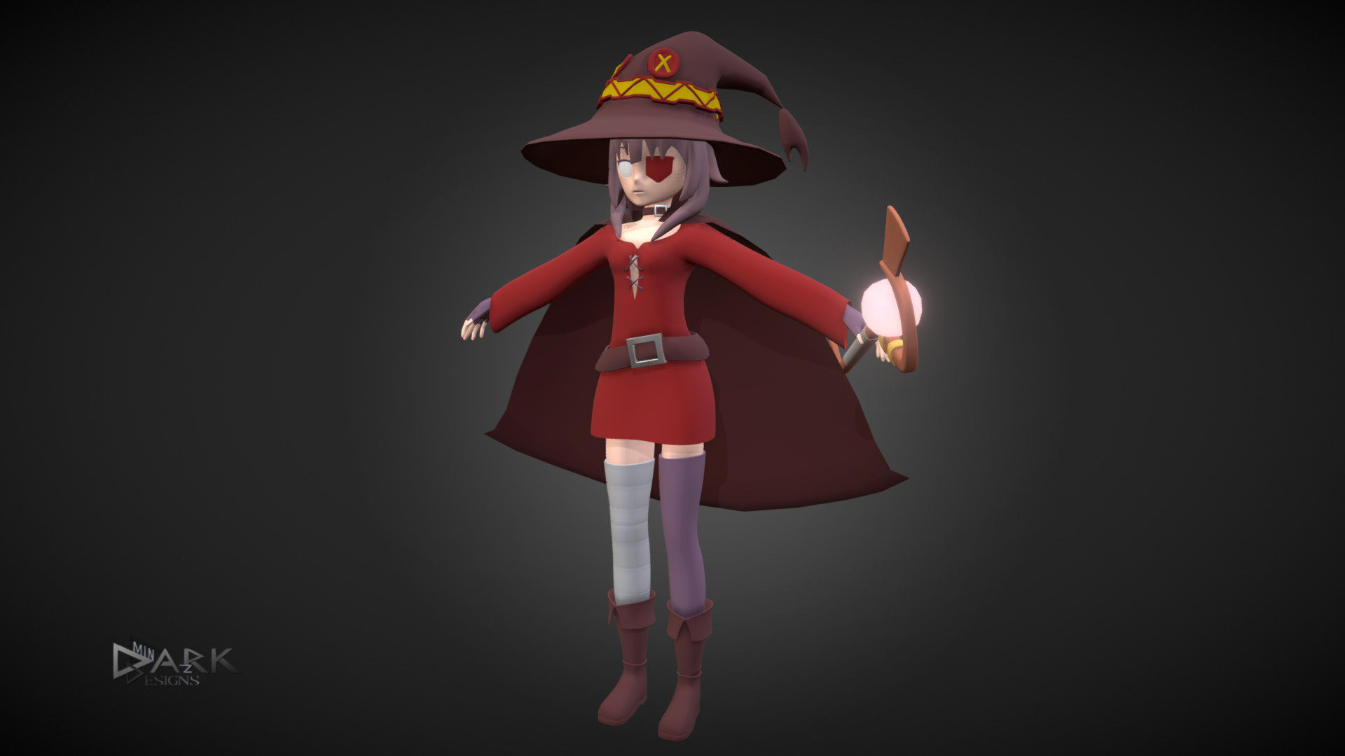 [Wip] Megumin - 3D model by dark-minaz [14d686a] - Sketchfab