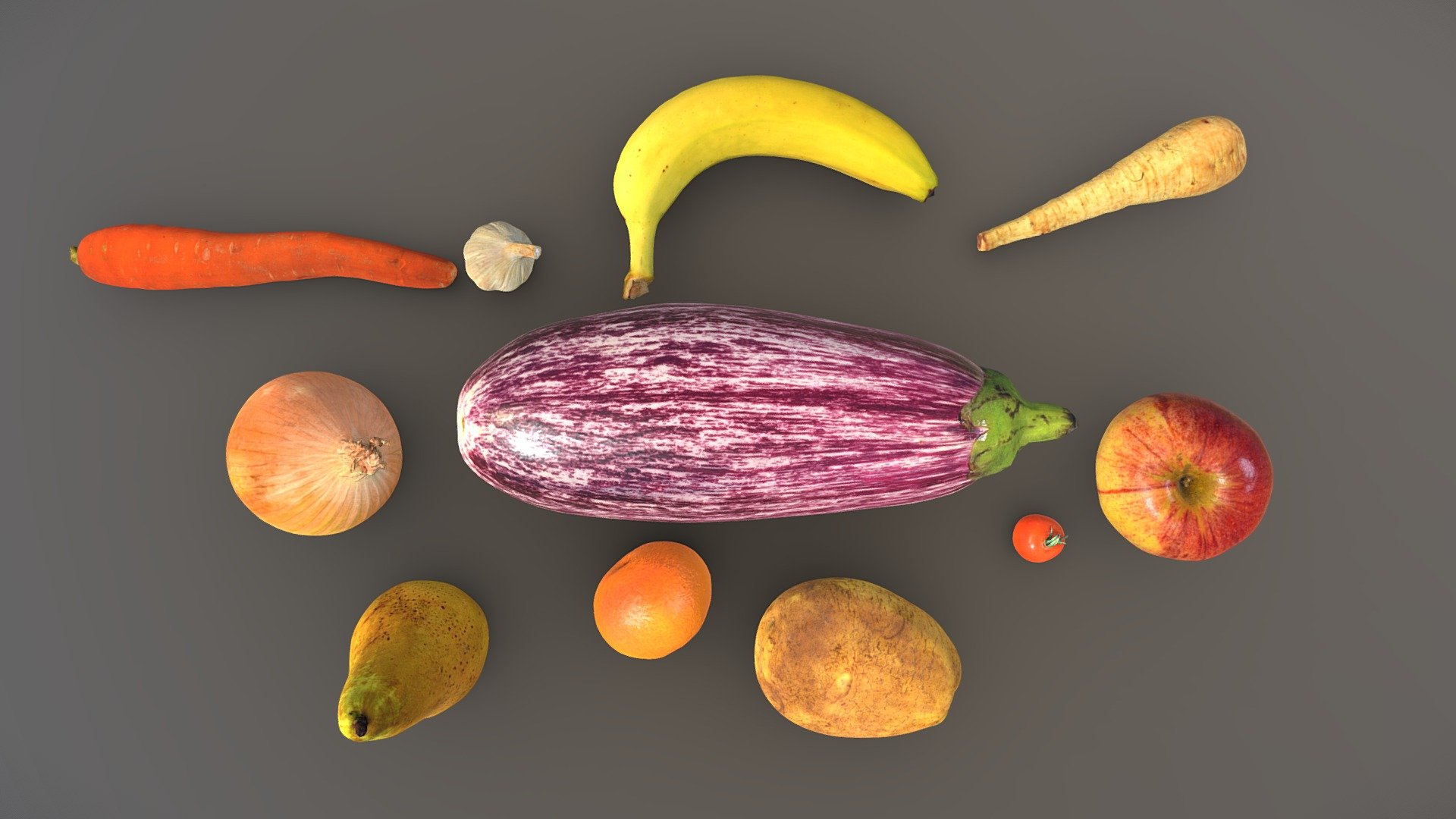 Fruits and vegetables pack - 3D model by Lassi Kaukonen (@thesidekick ...