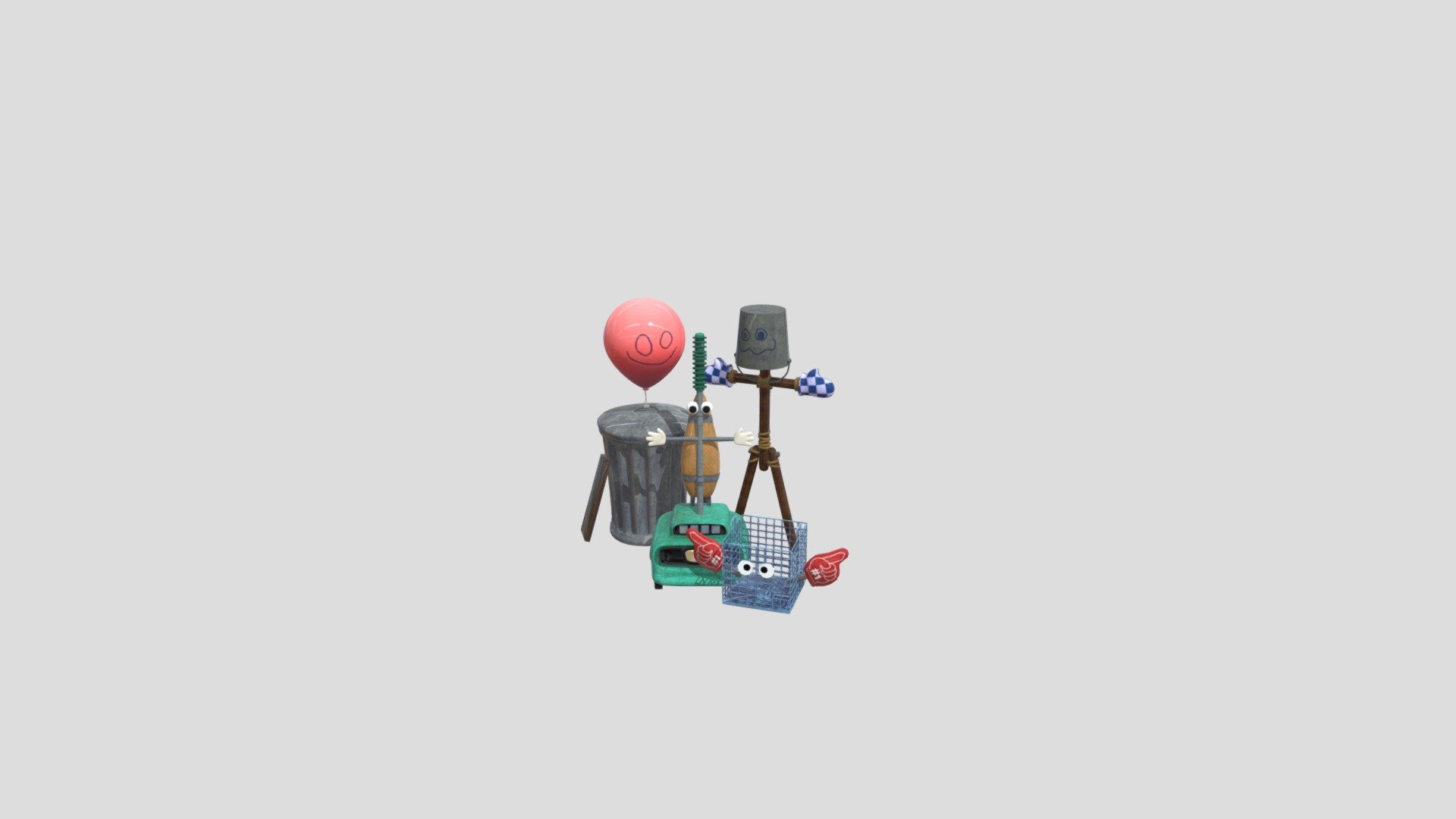 Forsaken ar trash and the gang model - Download Free 3D model by ...