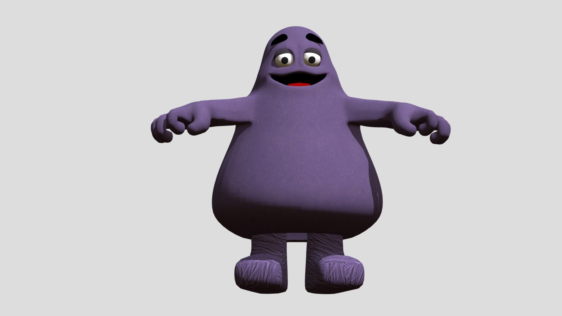 Grimace_Maskot - rigged credit me if u use it - Download Free 3D model ...