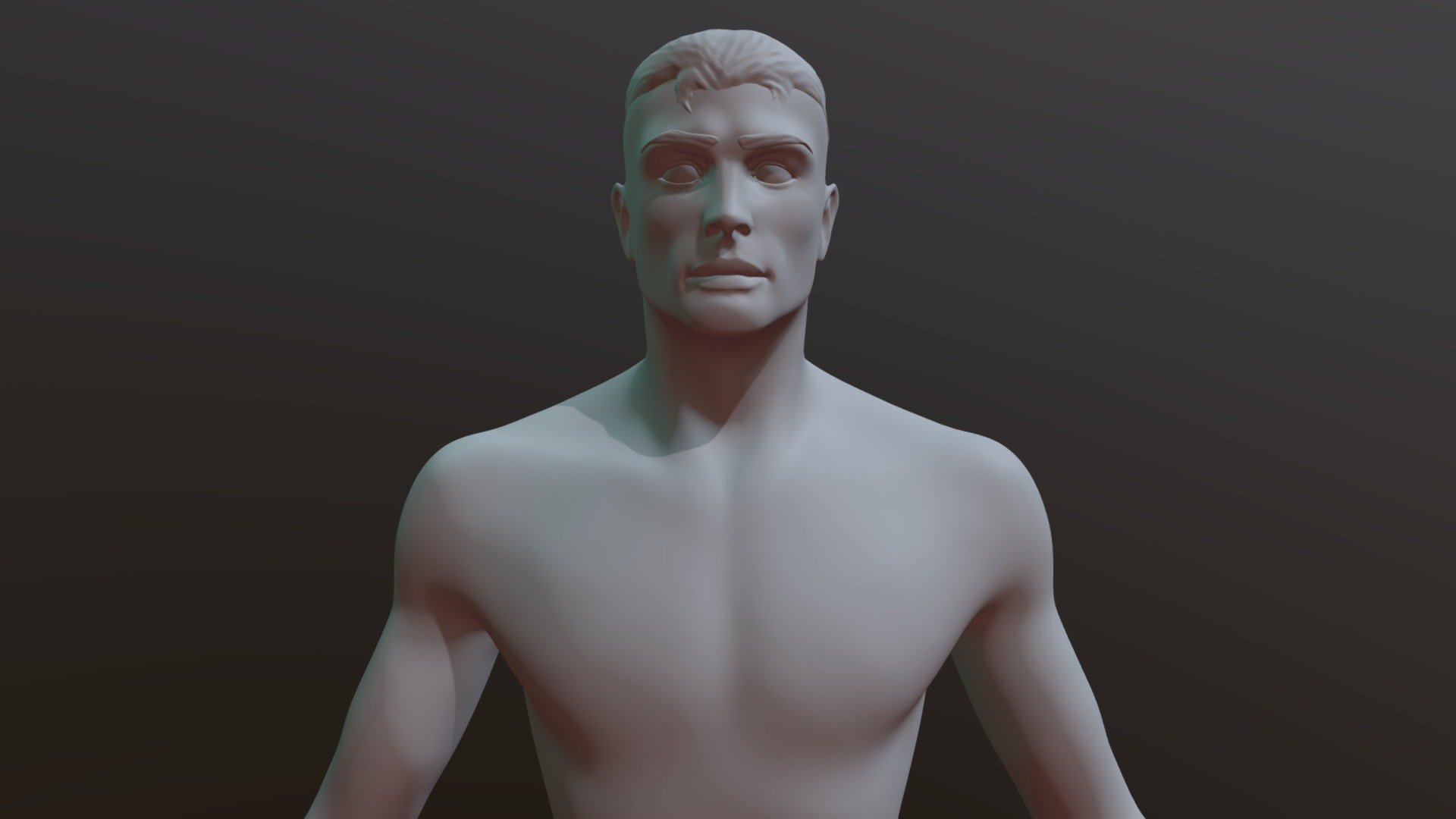 Male head and torso sculpt (High-Poly) - 3D model by Rachel Torpy ...