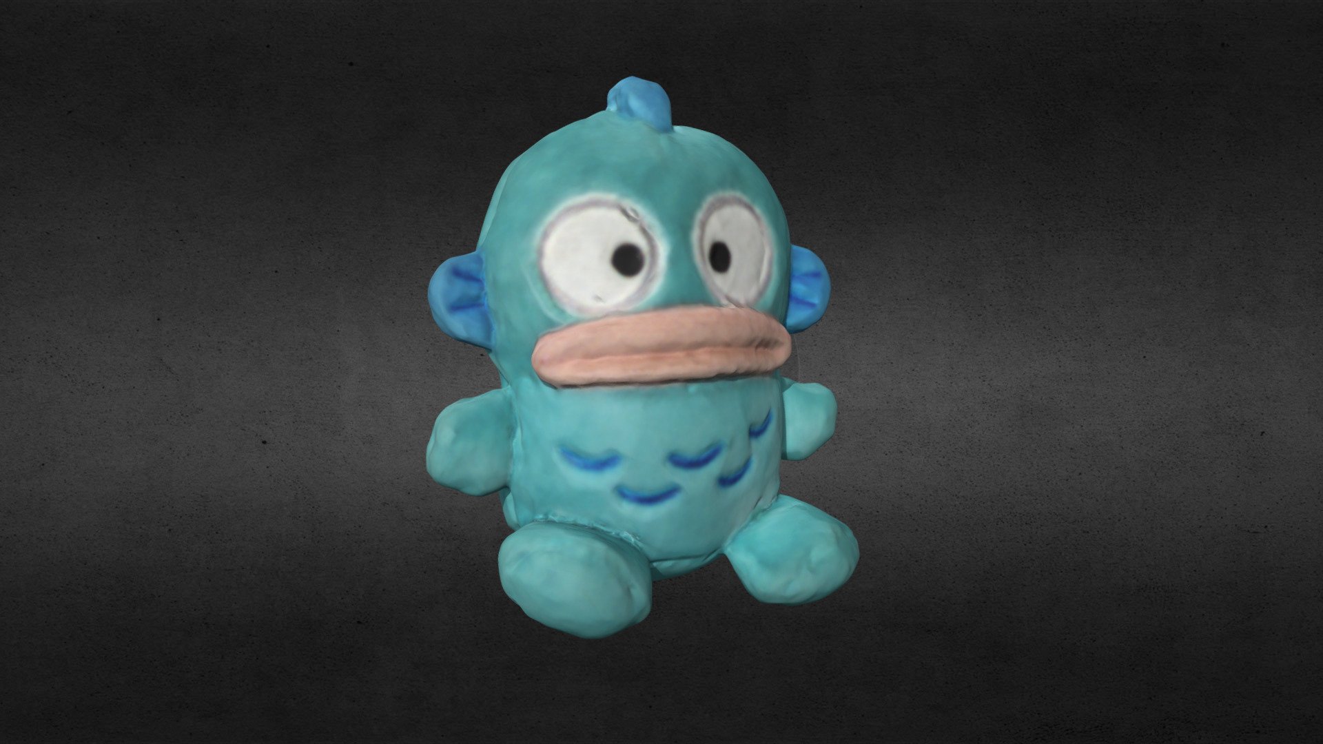 3D Scanned Hangyodon - Ugly Fish Plushie Toy - 3D model by ideabeans ...