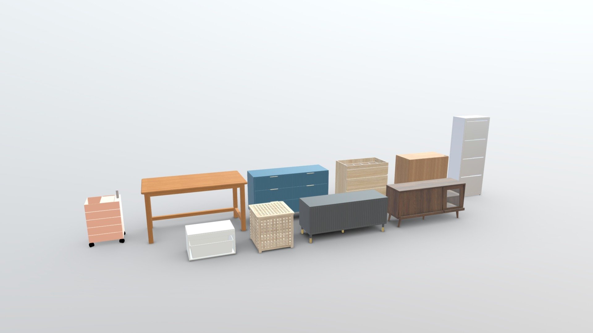 Cabinet Pack | Blender-UE5-C4D-3DS-max | 12 - Buy Royalty Free 3D model ...