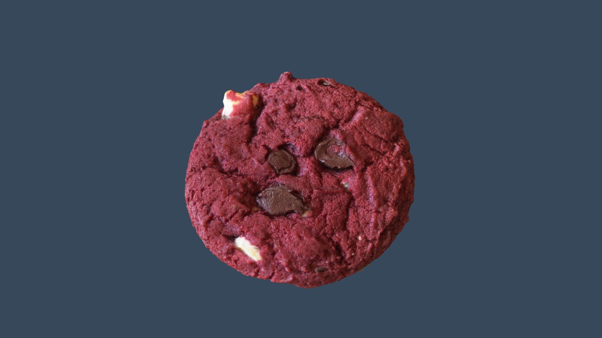 Red Velvet White Chocolate Chip Cookie - 3D model by Rosalie Yu ...