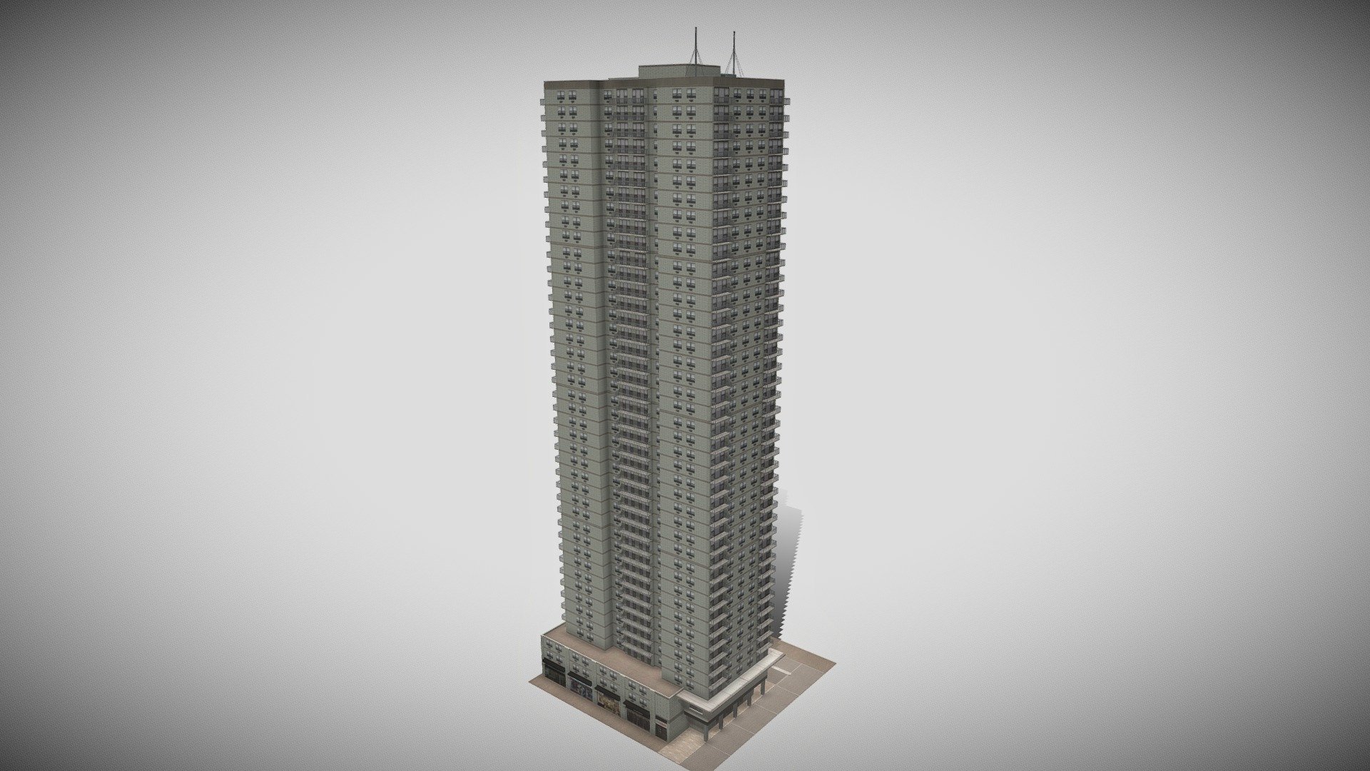New York styled hi rise apartment building - Download Free 3D model by aitortilla01 [14e3d57 ...