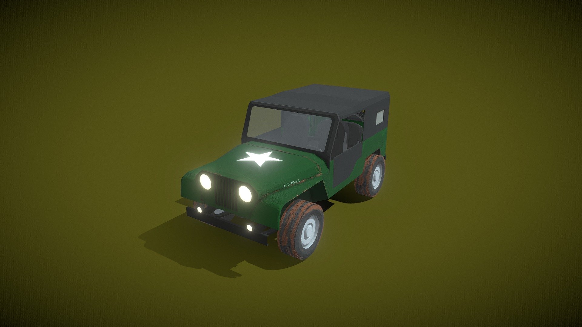 JEEP cartoon - Download Free 3D model by king1of1kings [14e4243 ...