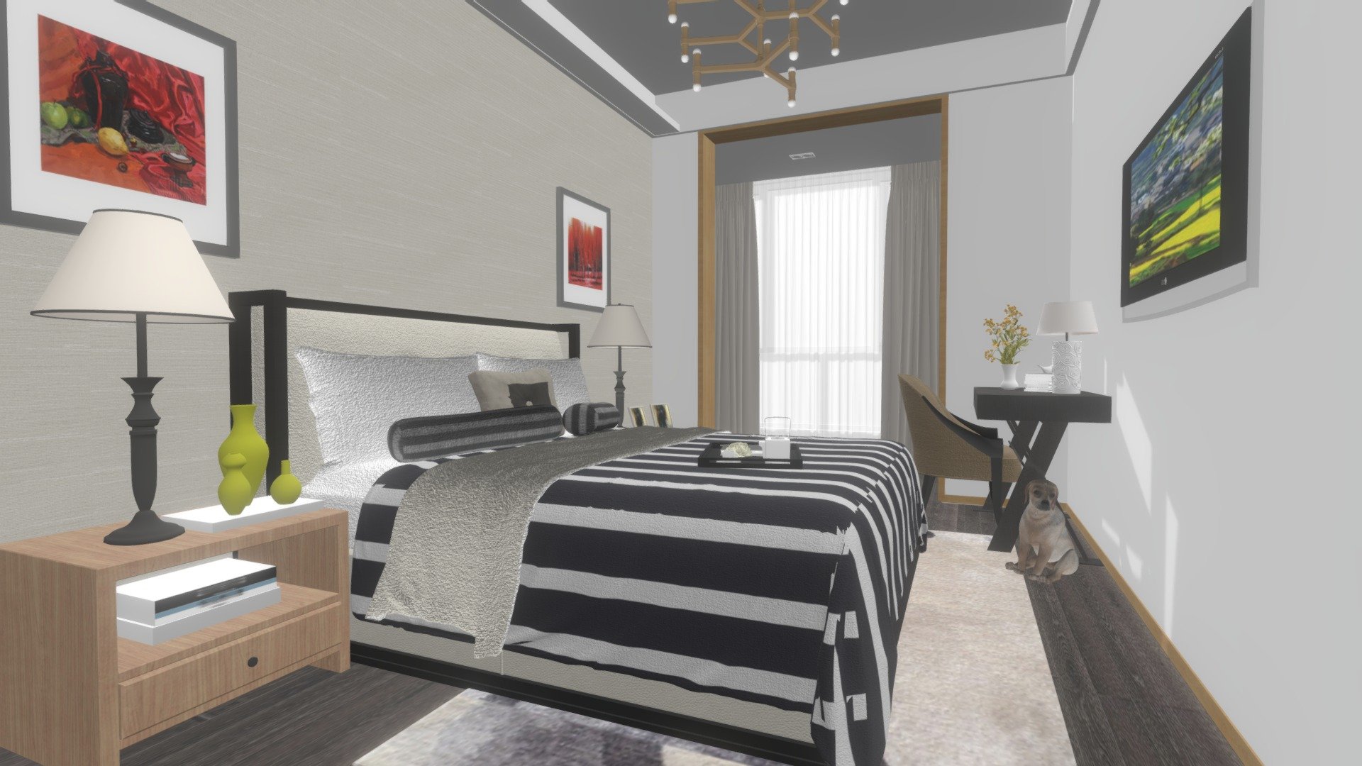 VR room | Bedroom room - Download Free 3D model by Arbin4444 ...