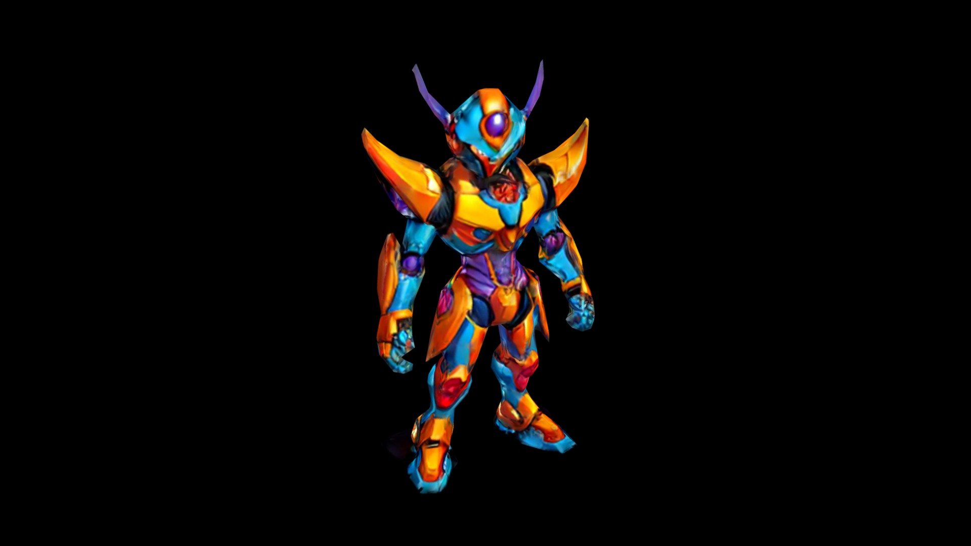 An illustration of a techno character, styled to - Download Free 3D ...