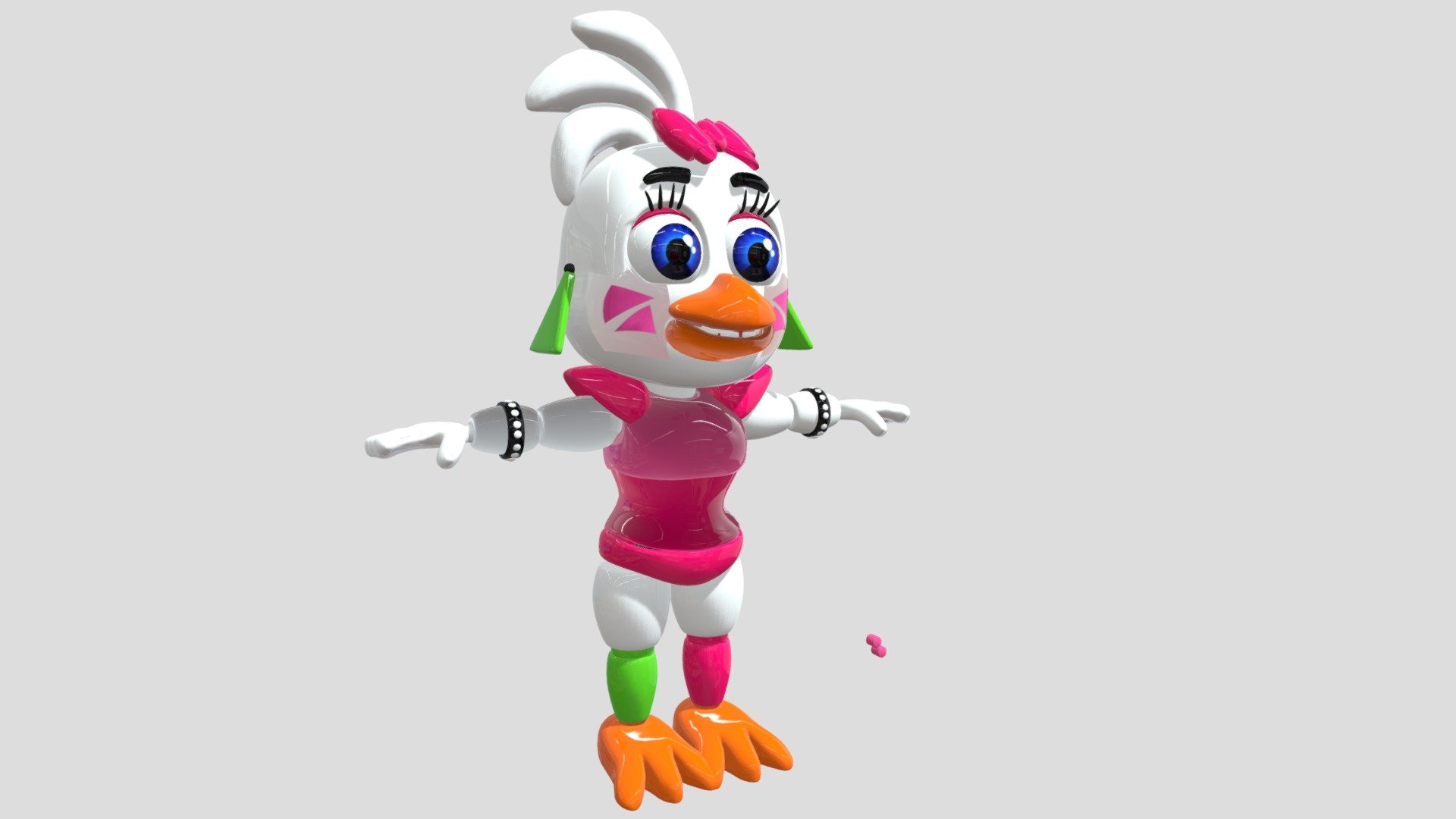Adventure Glamrock Chica (Artist Demention) - Download Free 3D model by ...