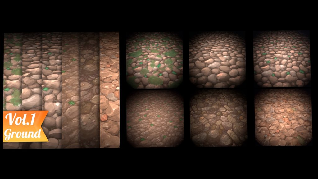 Hand Painted Textures - A 3D model collection by LowlyPoly - Sketchfab
