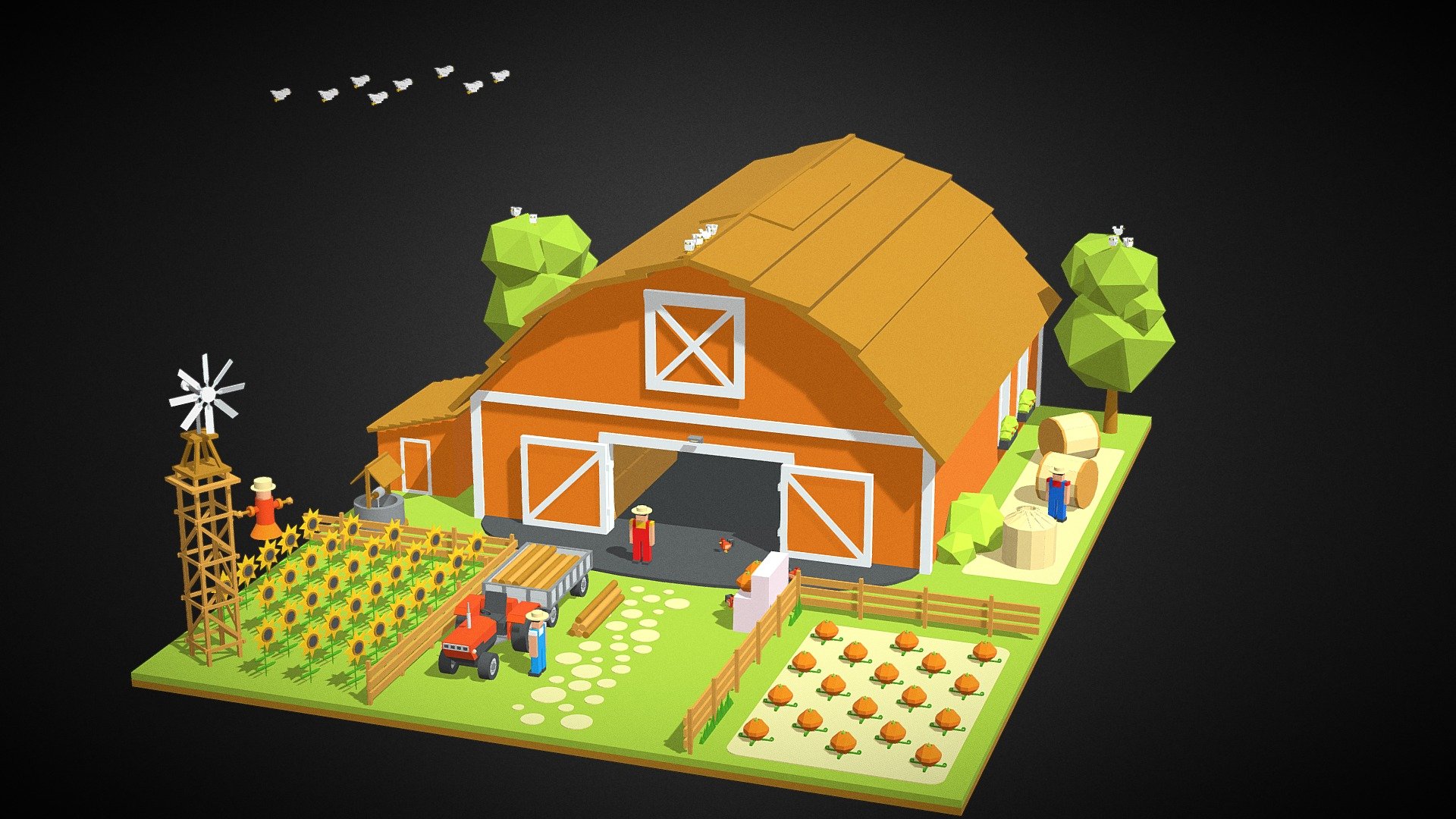 Cattle Ranches - Download Free 3D model by 3d.xyz (@webuild) [14ed621 ...