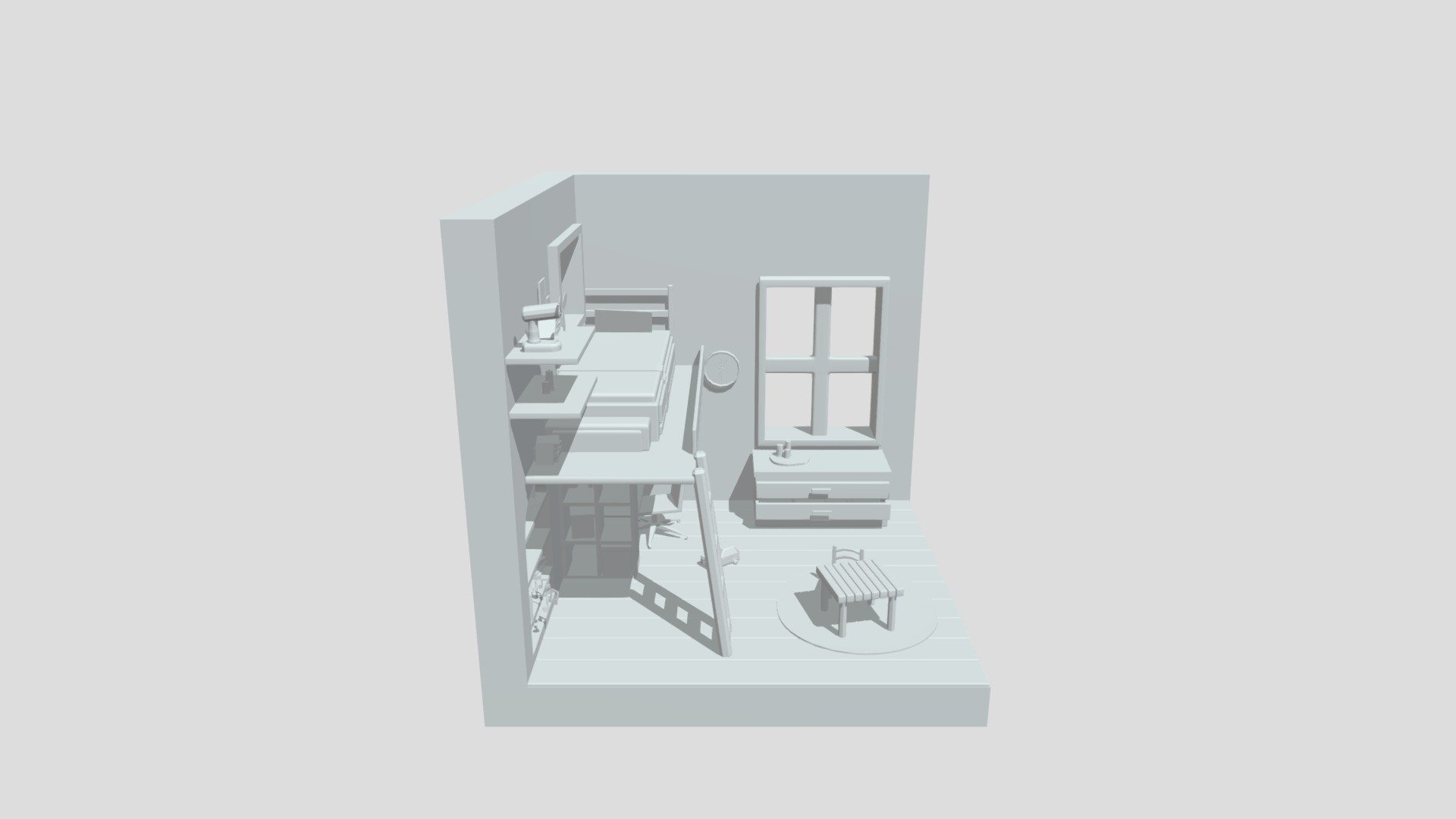 Cozy Room / Maya - 3D model by Eferahman (@chuckraa) [14f0700] - Sketchfab