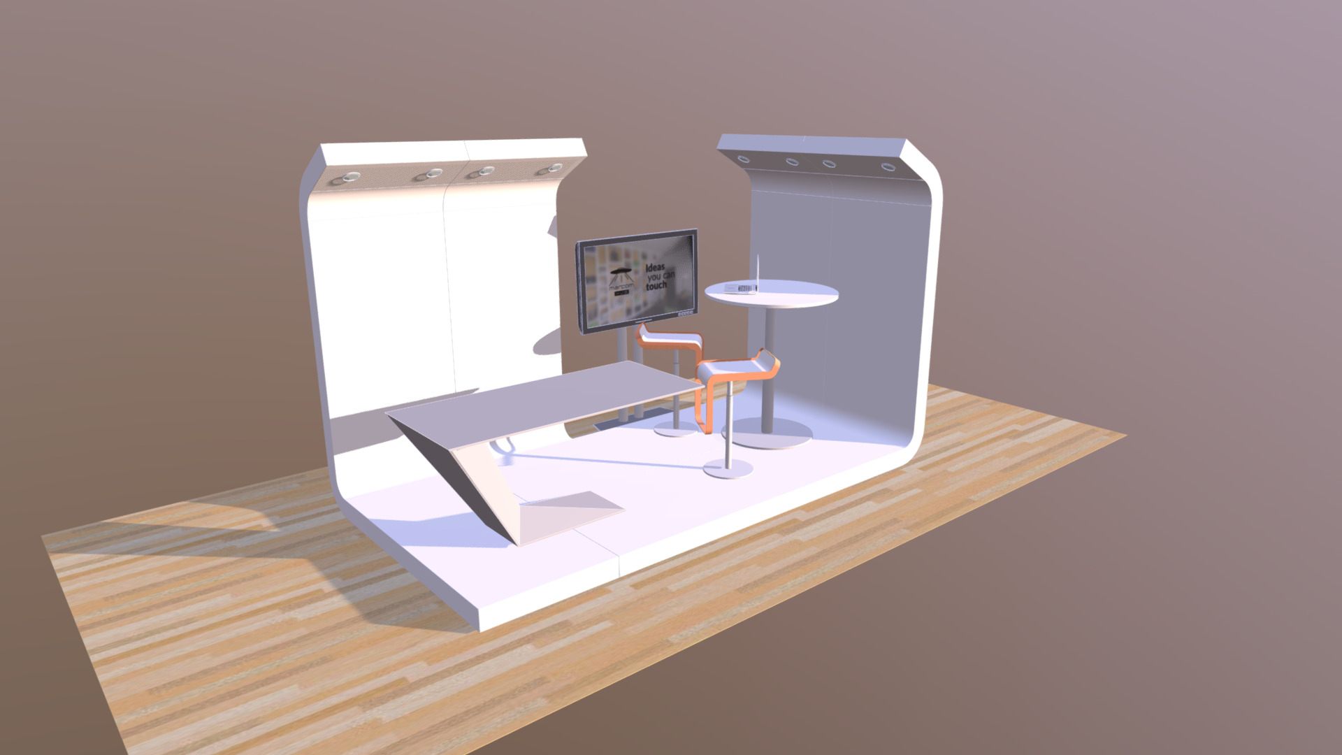 stand modular marcomhub - 3D model by georgepau [14f338a] - Sketchfab
