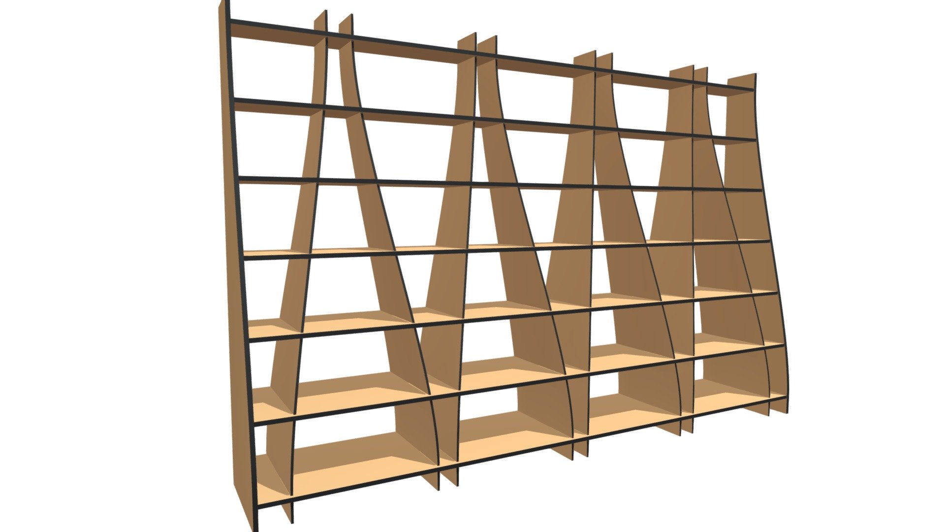 Cathedral Bookcase - Download Free 3D model by Pedro.Vilarim [14f41c5 ...