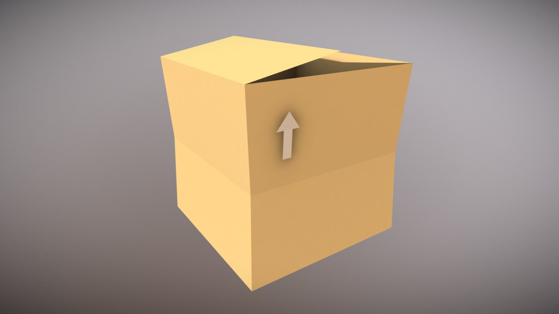 Cardboard Box - Household Props Challenge - 3D model by James Penman ...