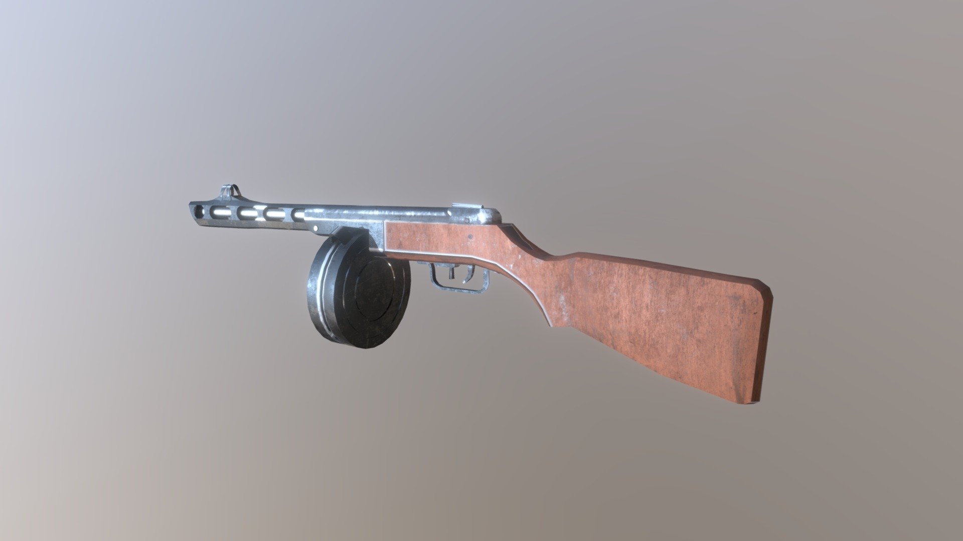 PPSh-41 - 3D model by FishfaceGames [14f58ec] - Sketchfab