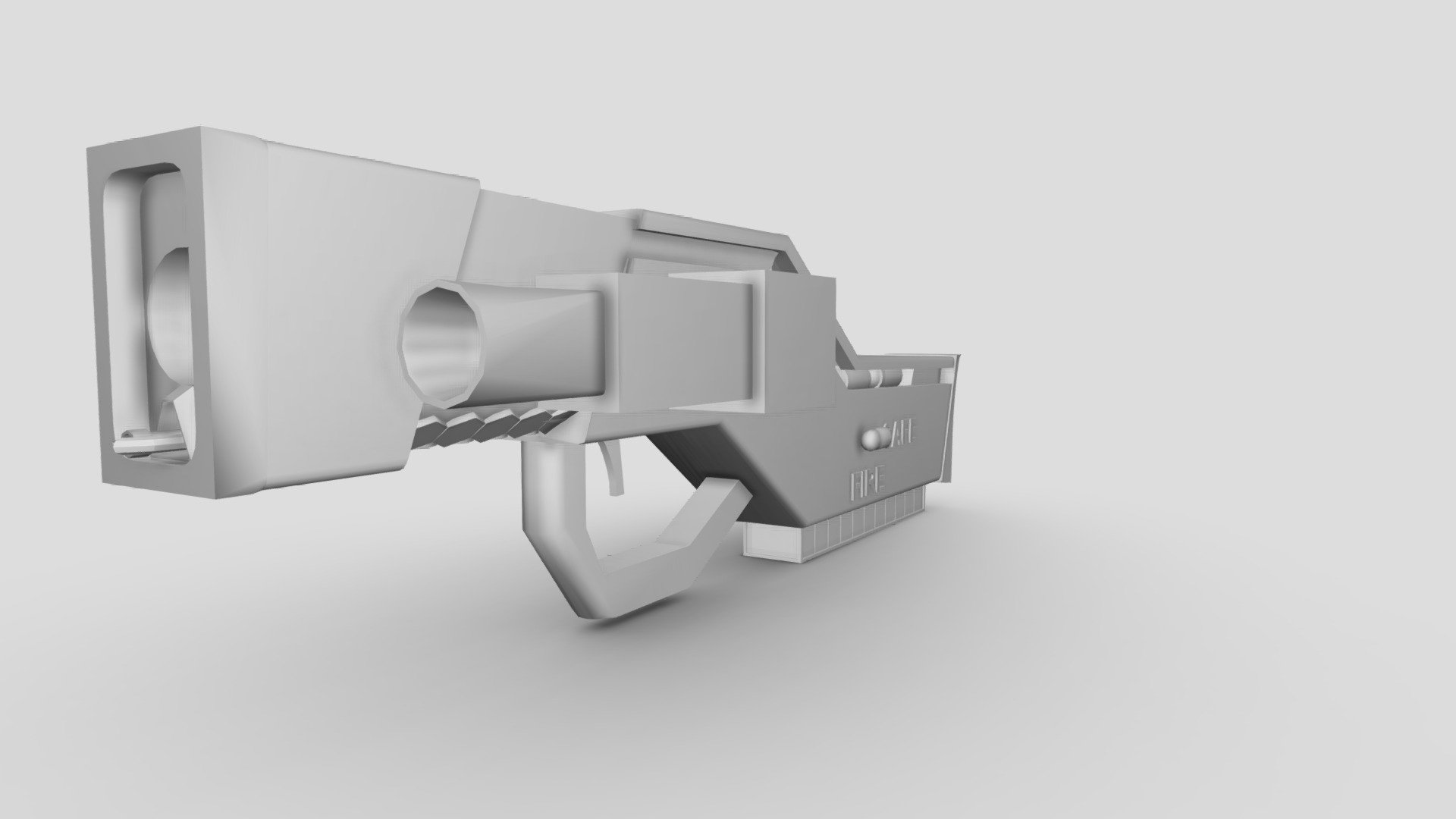 Gun With Flamethrower - Download Free 3D model by s4306311 [14f6370 ...