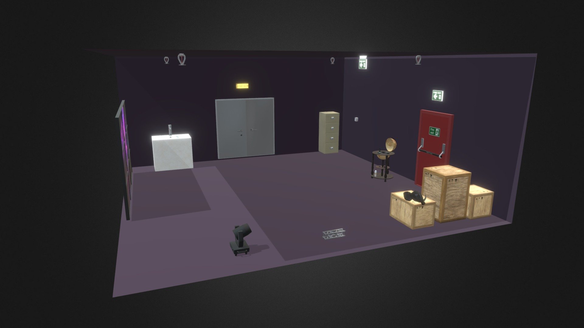 Showcase_room - 3D model by Marrowgrave [14f6b04] - Sketchfab