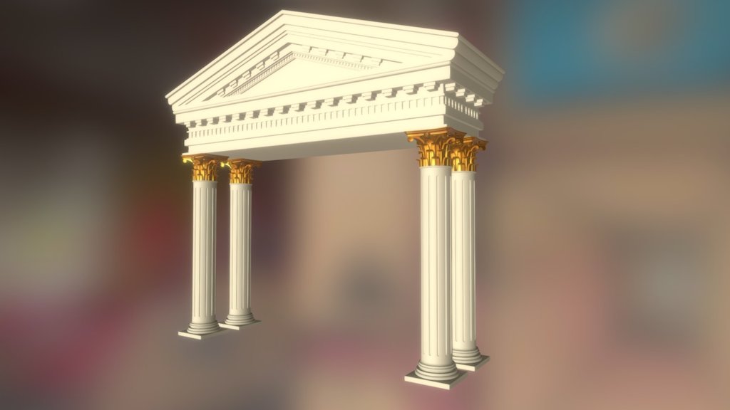 Pediment 1 - 3D model by krishnaprasad [14f6bbb] - Sketchfab