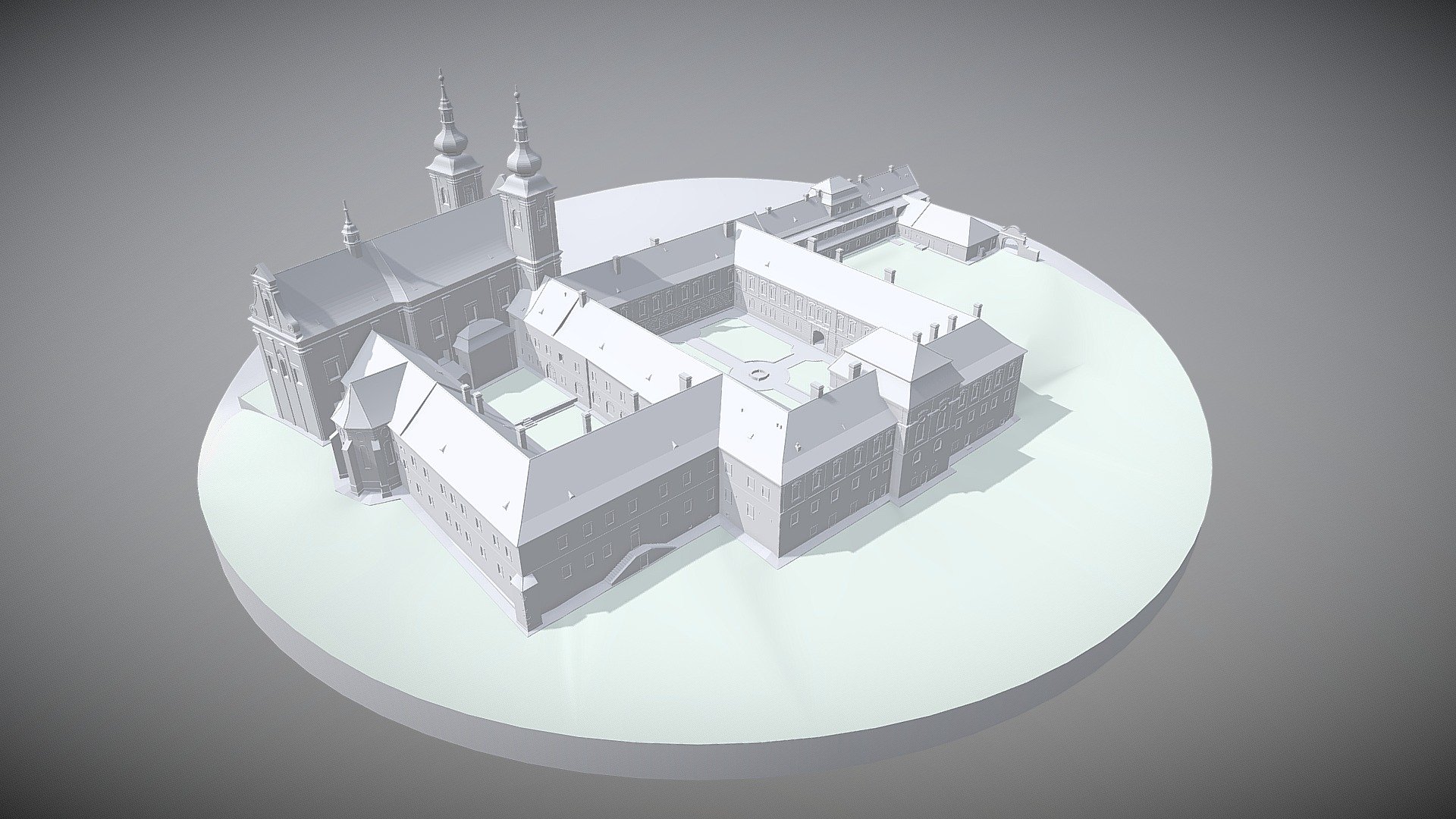 monastery Nová říše - 3D model - 3D model by COL-project [14f87ce ...