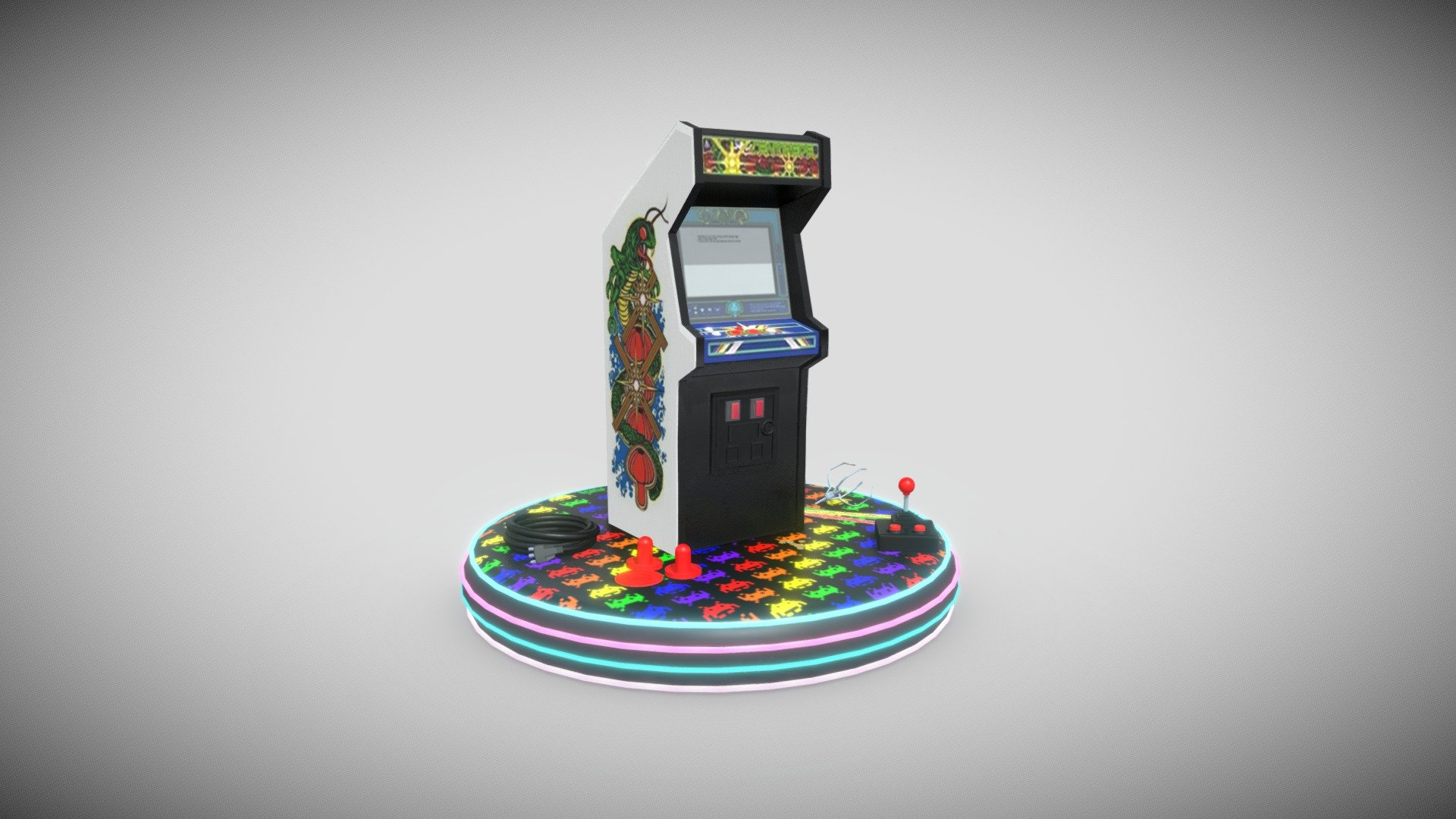 Centipede_Arcade_Cabinet_complete - 3D model by simonefusaro [14f8a47 ...