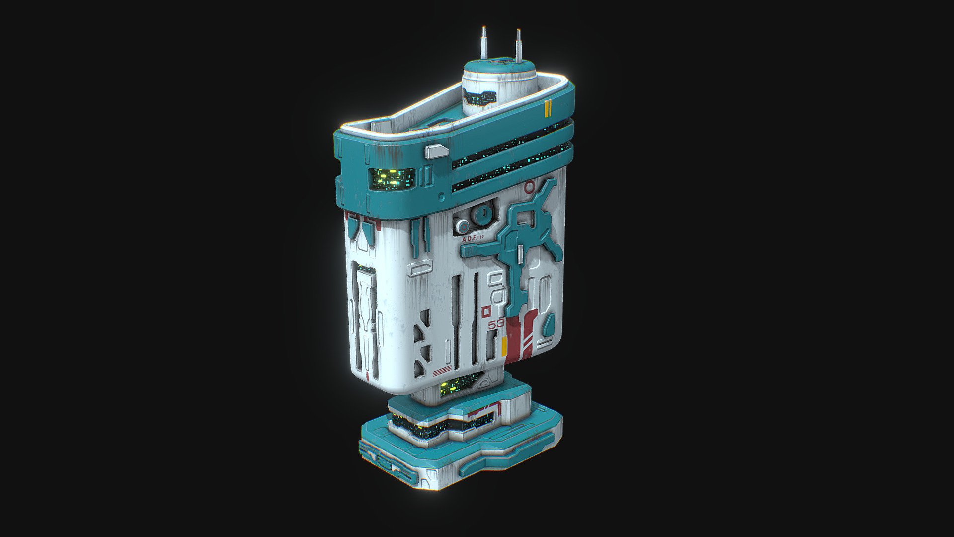 Sci fi city building 4 - 3D model by Alexandr33D (@vympel) [14f8e7c ...