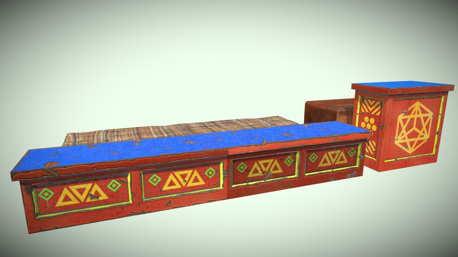 Temple Bench Pack - Buy Royalty Free 3D model by Pingo (@pingotinto ...