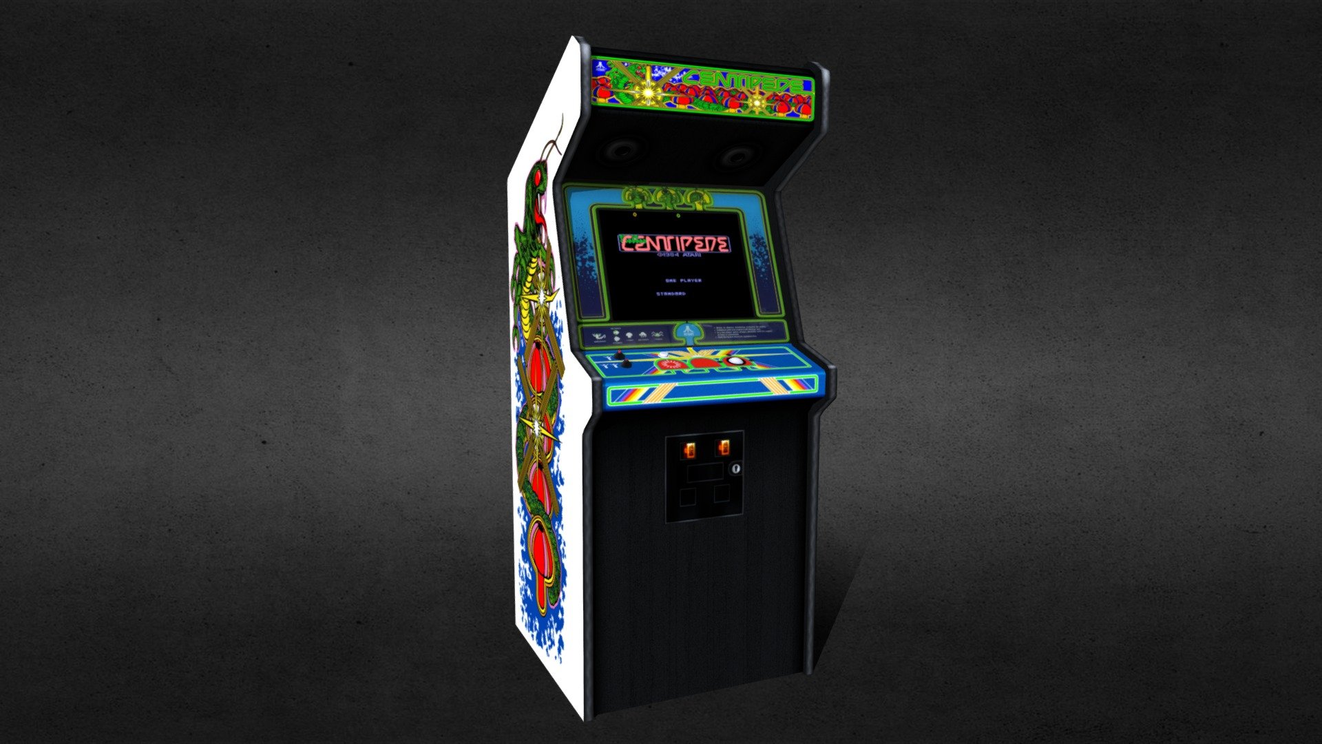 Centipede Arcade - 3D model by Chad Brocker (@cbrocker) [14fe53e ...