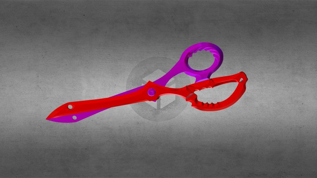 Scissor Blades - 3D model by reapermediasr [14fea33] - Sketchfab