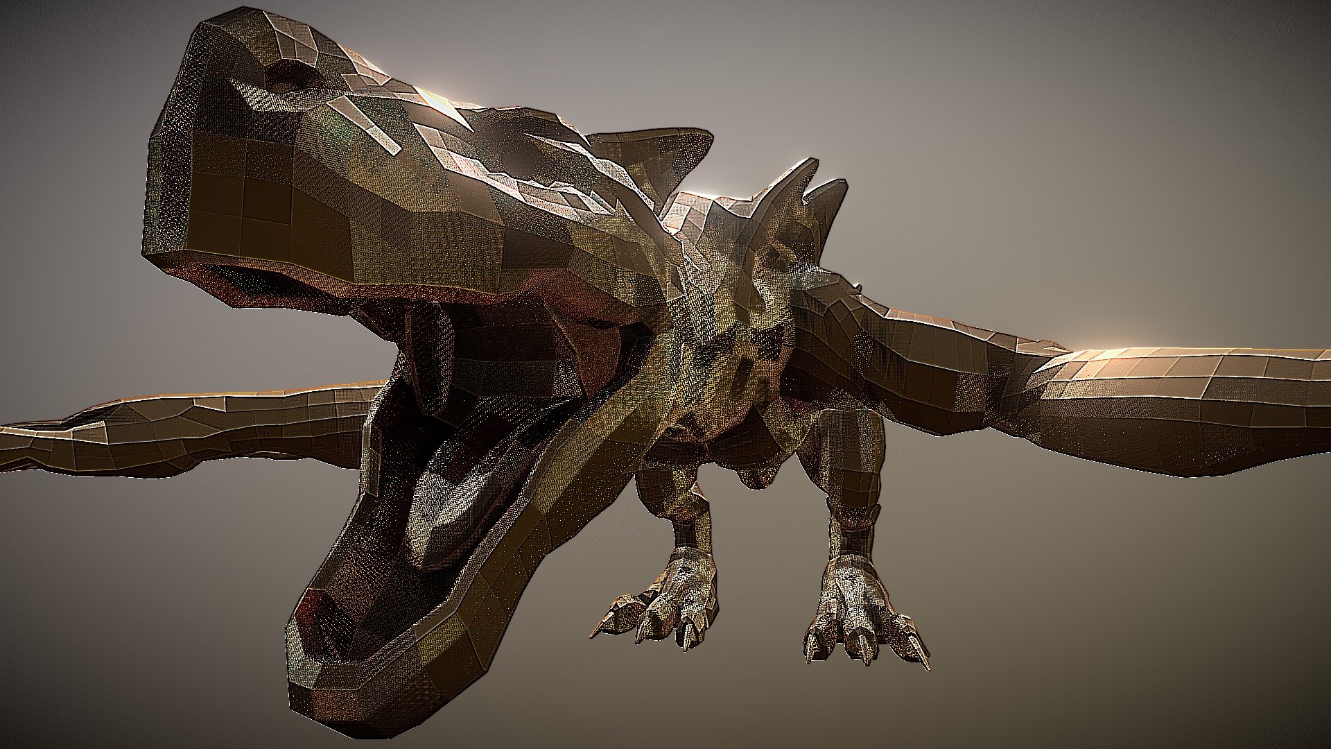 Tigrex wip - 3D model by kirohisuta [14ff6ef] - Sketchfab