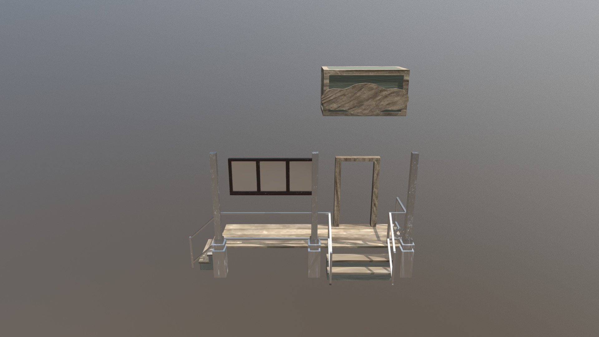 Wood Windows and Steel - 3D model by aeilsx [1503f01] - Sketchfab
