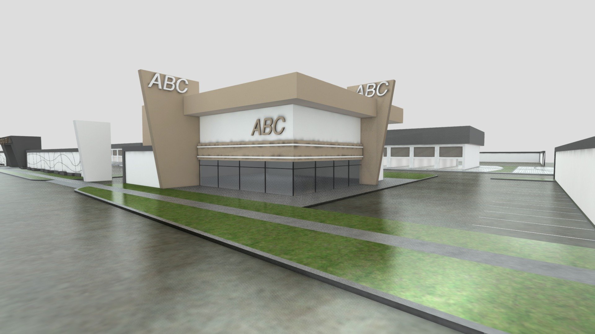 SHOPPING MALL 2 BAKED - Buy Royalty Free 3D model by Velandia.G..Ivan ...