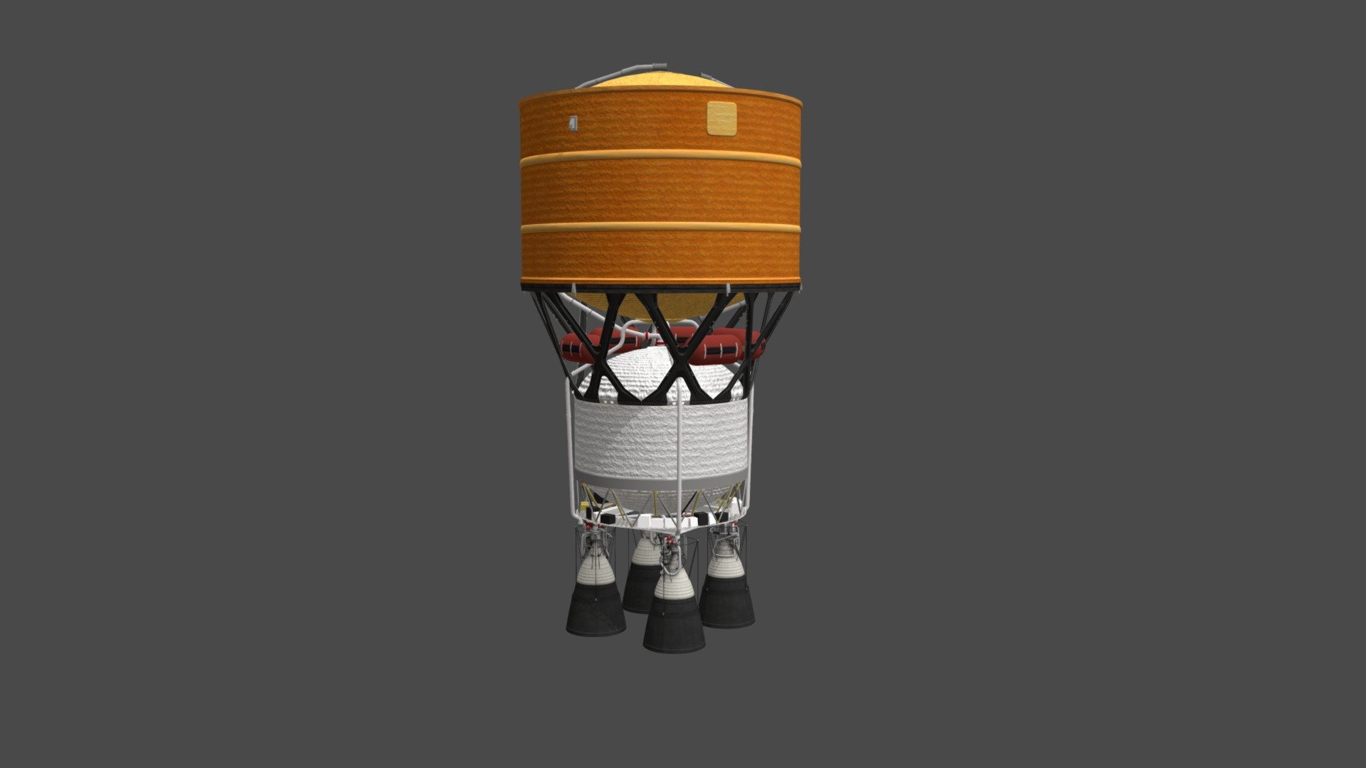 SLS Exploration Upper Stage (EUS). - 3D model by ArcturusVFX [1506b90 ...