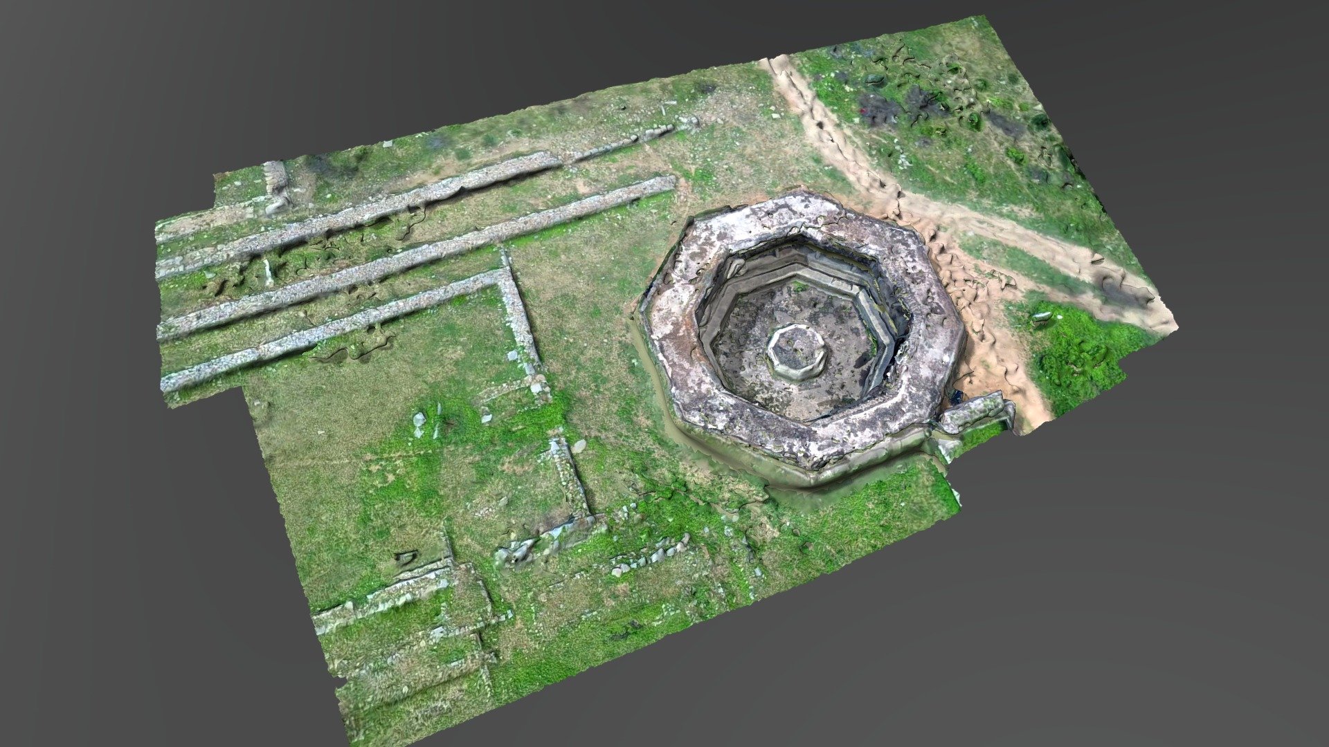 Hampi Ashtabhuja Snanagraha - 3D Scan from drone - Download Free 3D ...