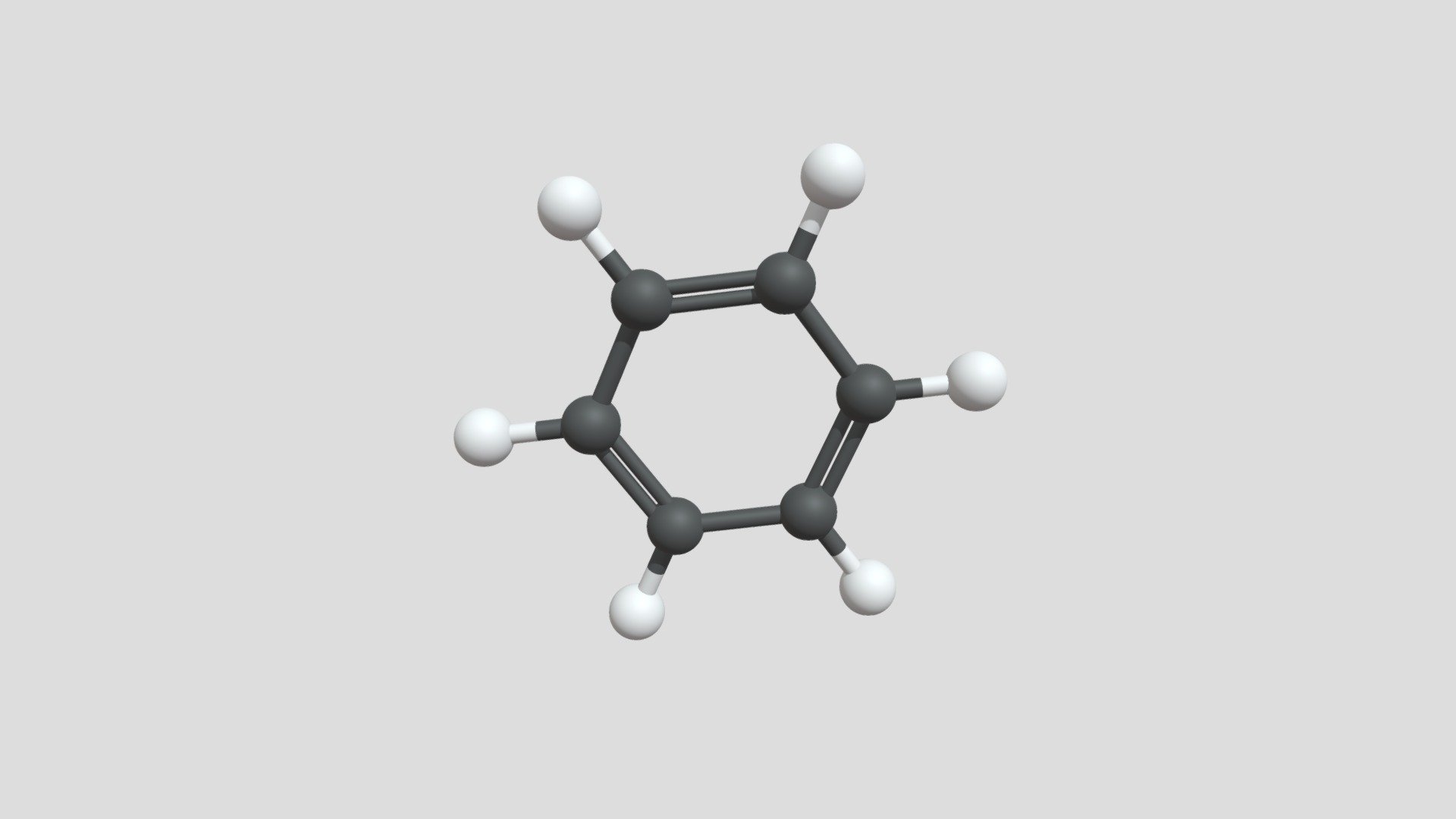 Benzene Structure 3d