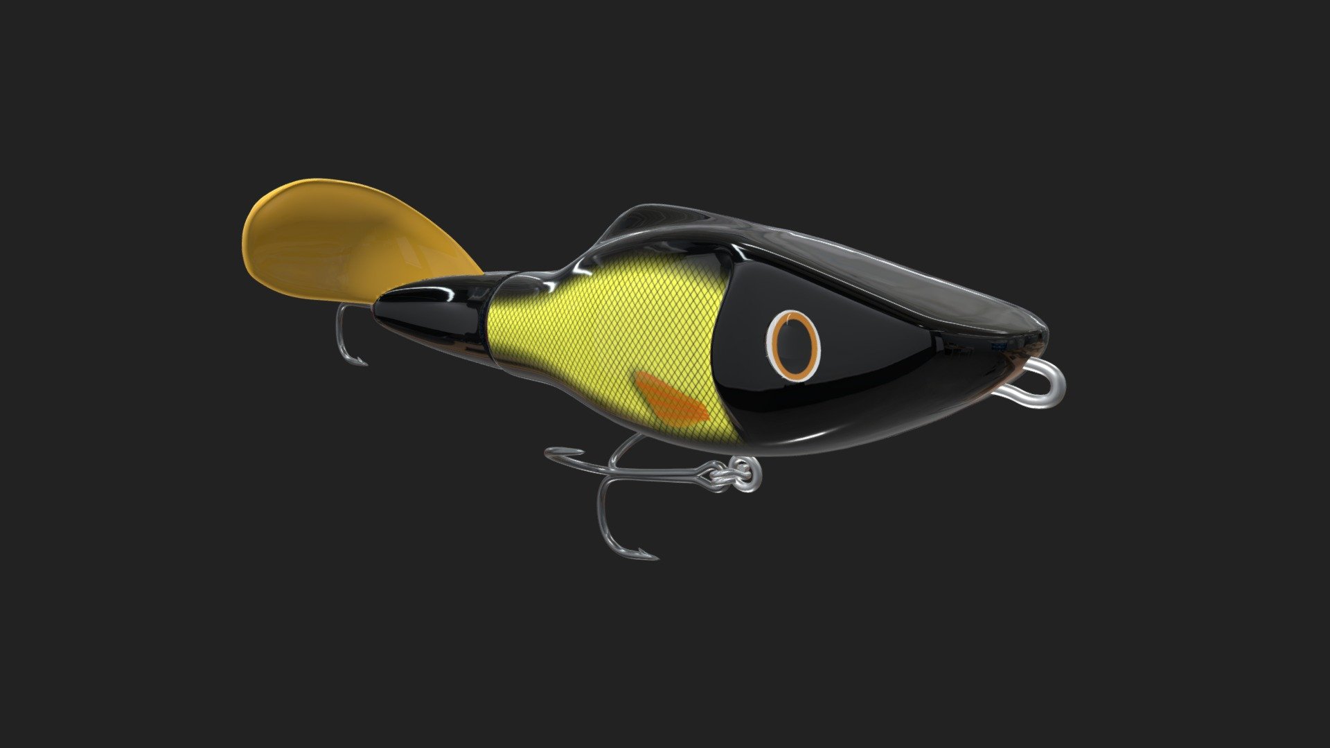 Topwater Plopper Lure - Animated - 3D model by All Inclusive Angler (@allinclusiveangler ...