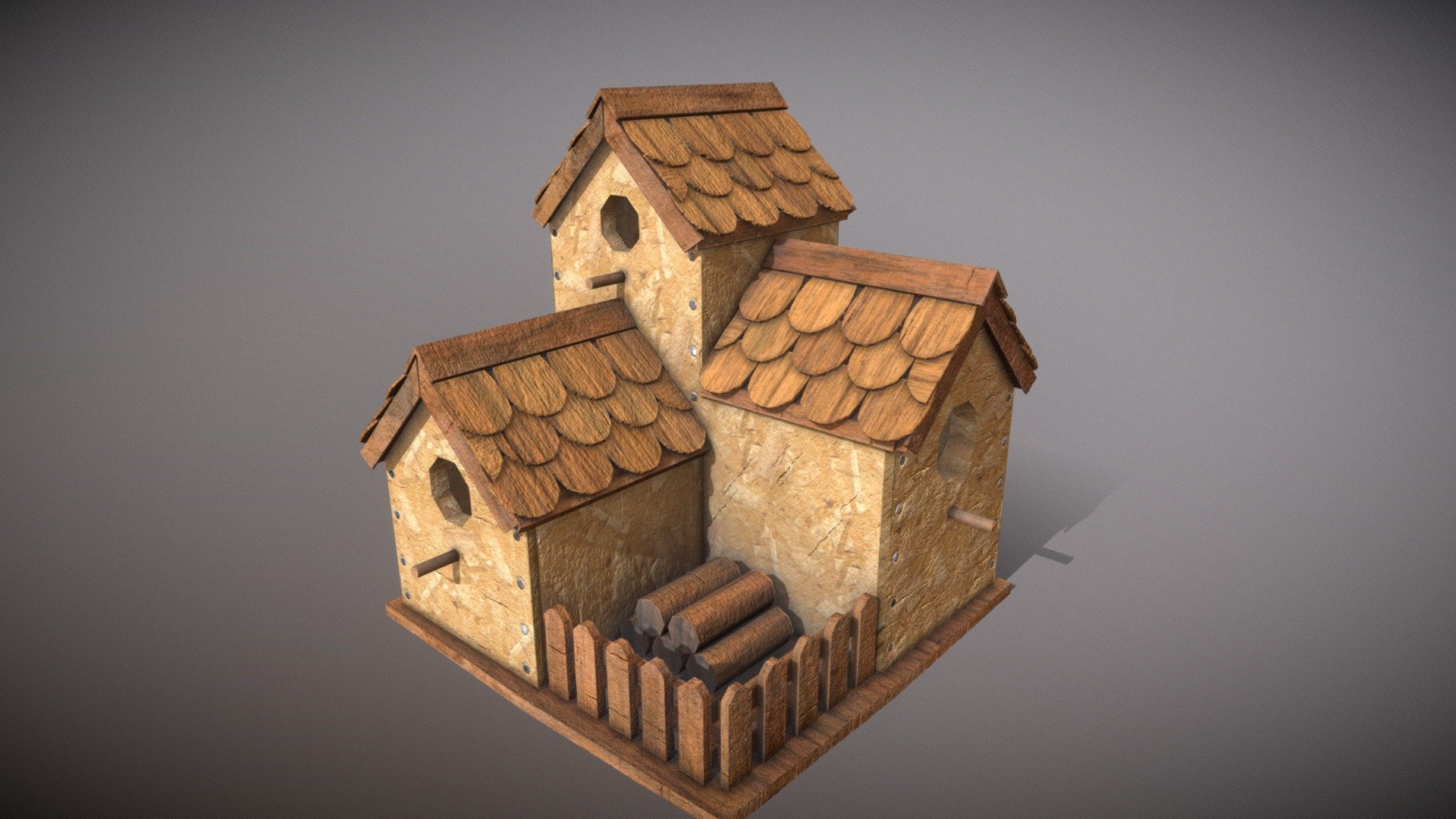 Luxurious Birdhouse - Download Free 3D model by Incg5764 [1509e3b ...