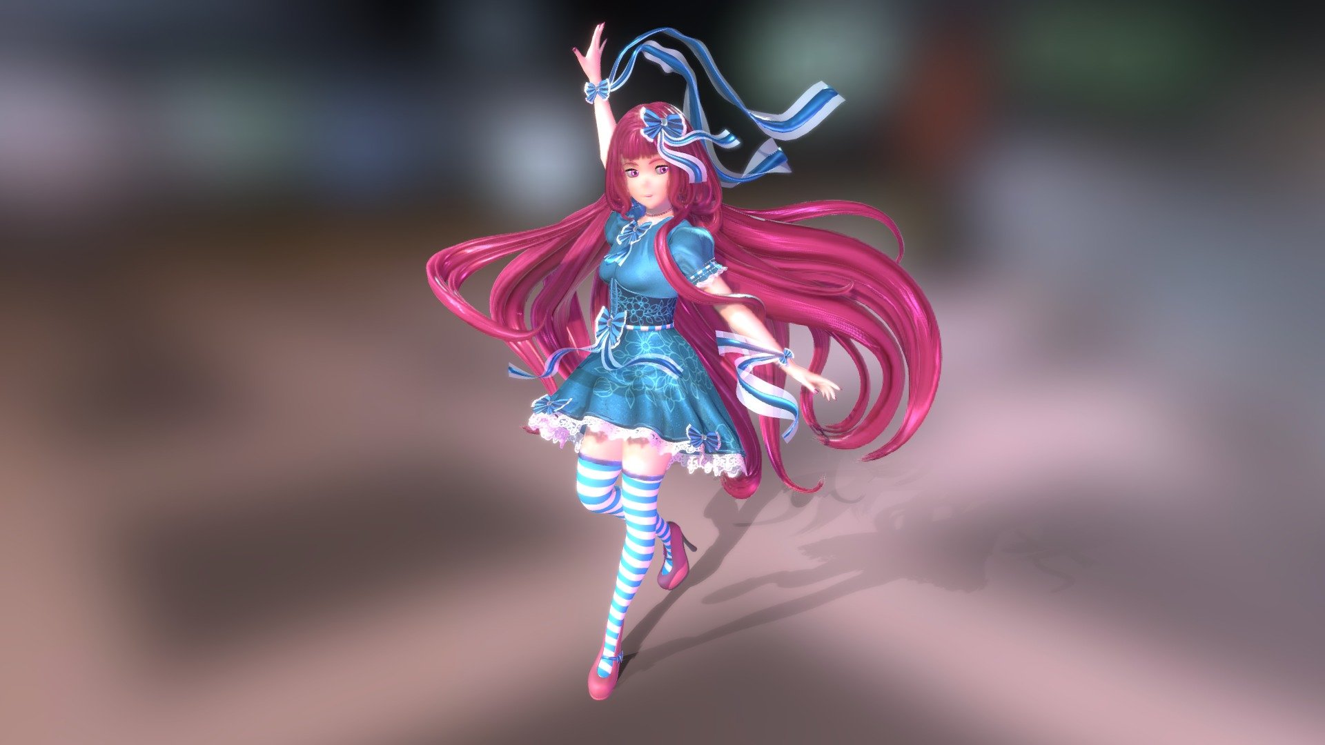 Dancing Girl - 3D model by kijai [151008d] - Sketchfab