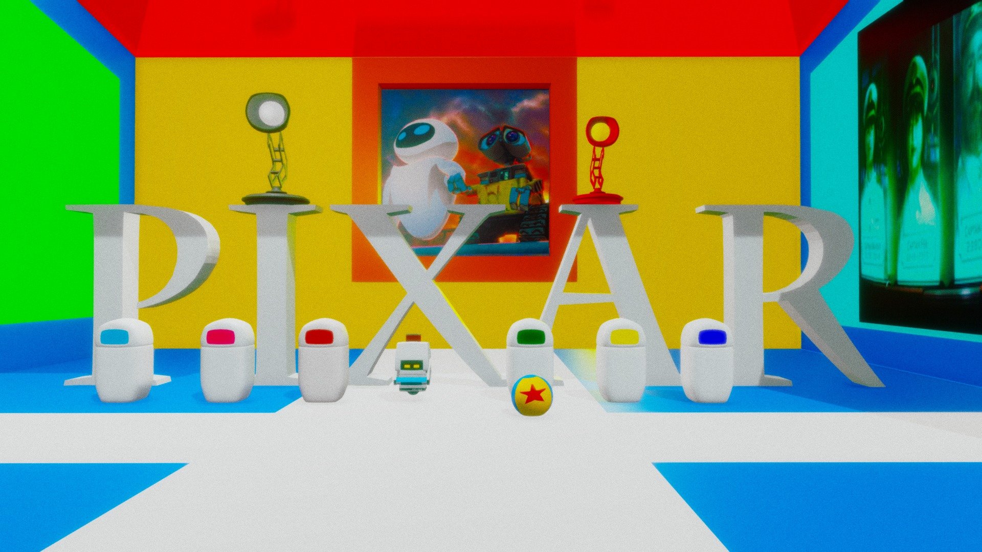 MO y la escena de Pixar - 3D model by Fabian_Betance [1510f05] - Sketchfab