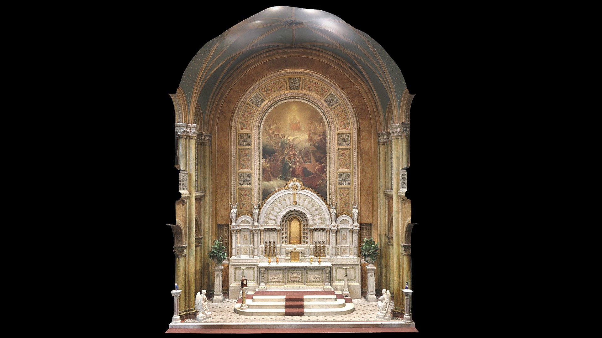 Adoration Chapel Altar - 3D model by danderson4 [1513602] - Sketchfab