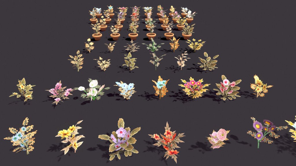 Foliage - A 3D model collection by LowPolyBoy - Sketchfab